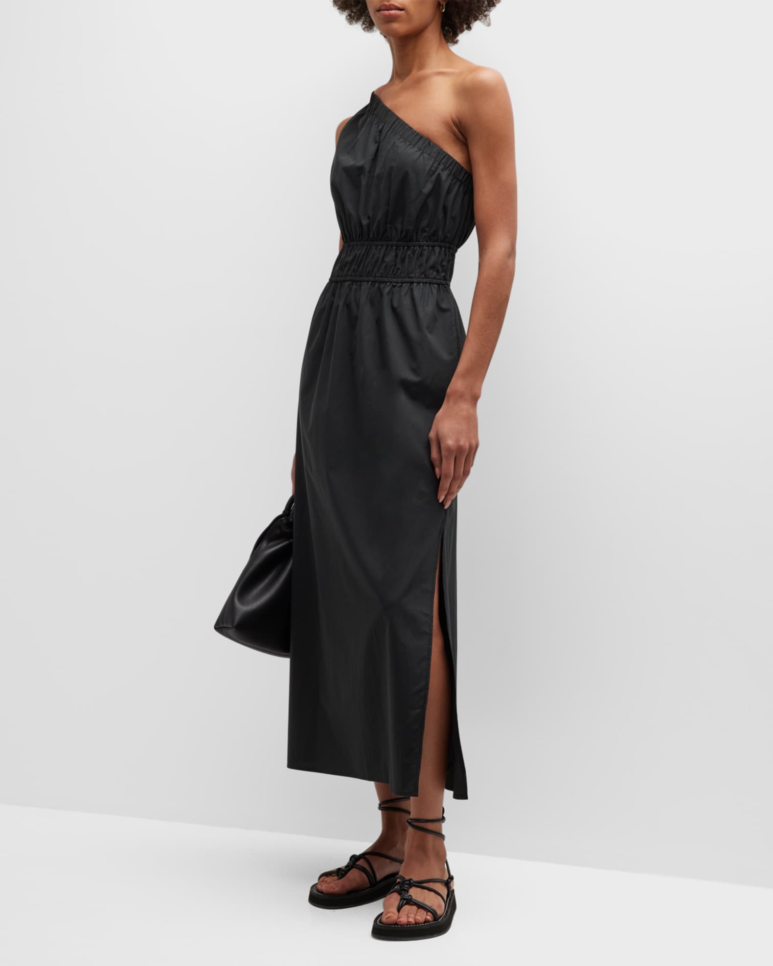 Rails Selani One-Shoulder Midi Dress | Neiman Marcus
