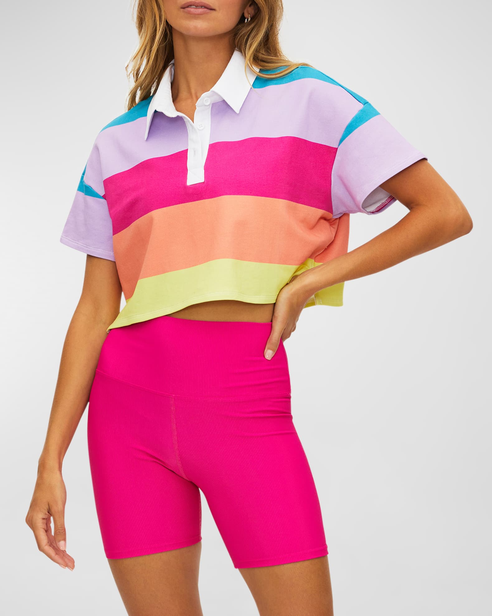 Beach Riot Rib-Knit Bike Shorts | Neiman Marcus