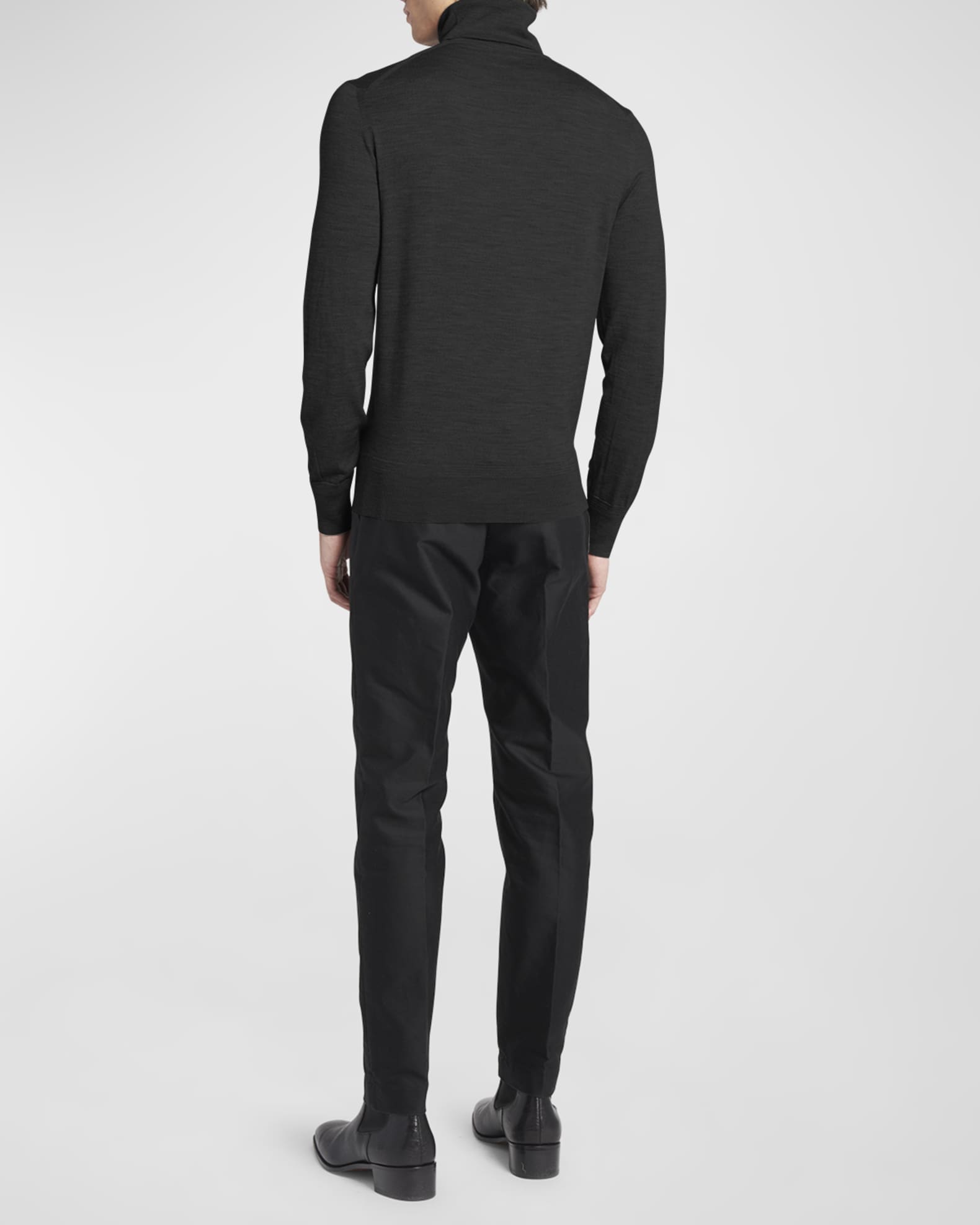 TOM FORD Men's Fine-Gauge Wool Turtleneck | Neiman Marcus
