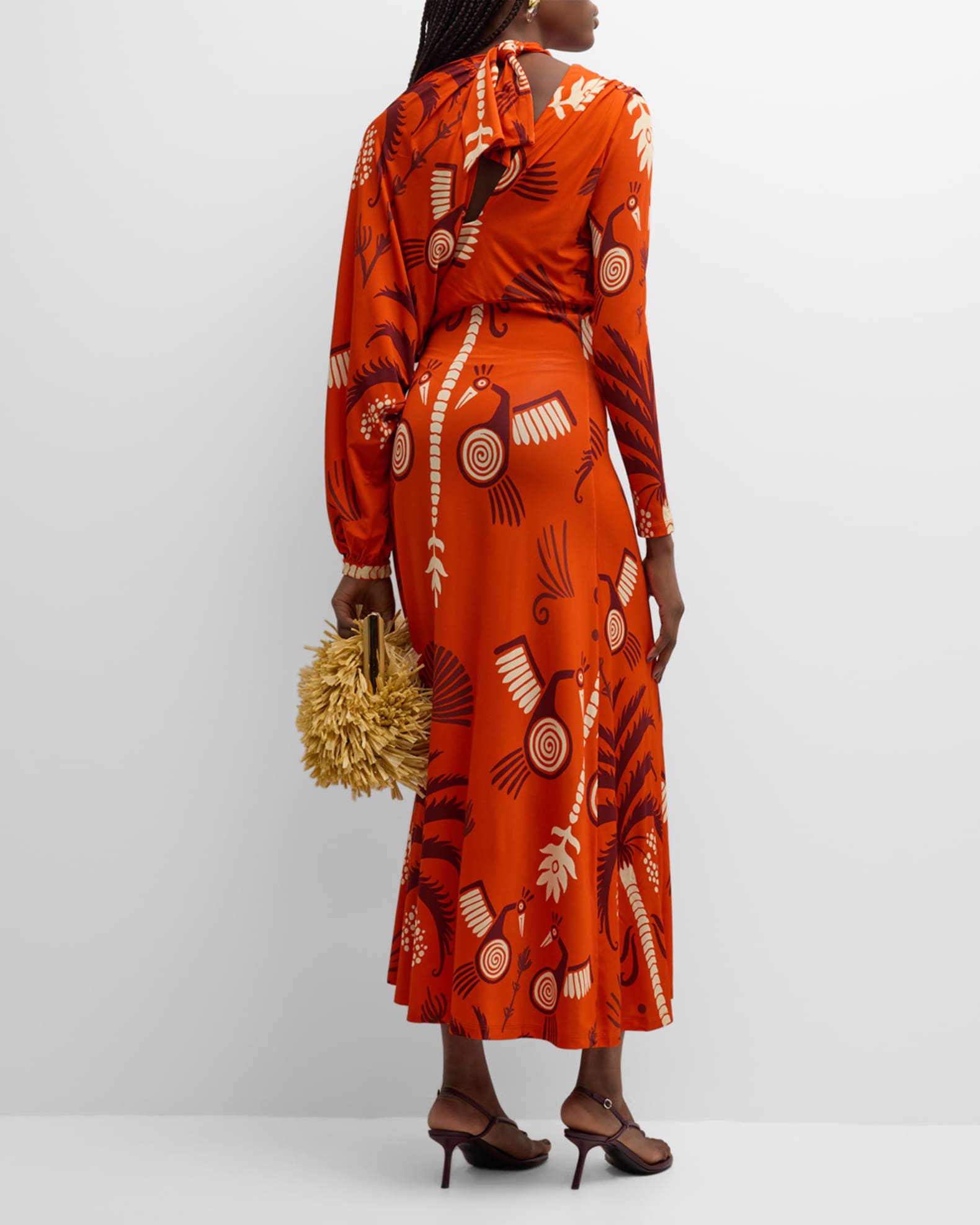 Johanna Ortiz Aclla Ceremonial Printed Removable-Sleeve Maxi Dress ...