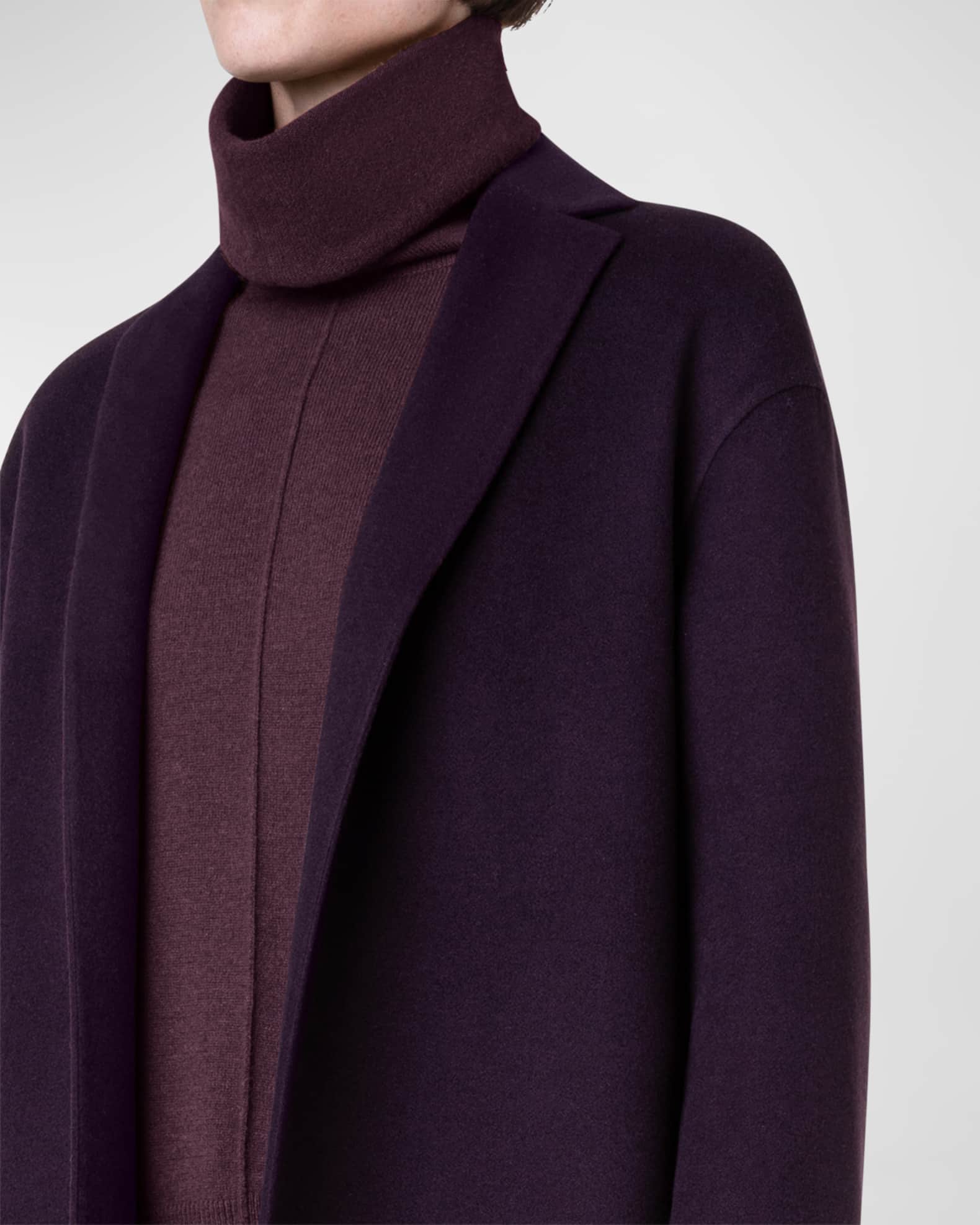 Akris Two-Tone Cashmere Top Coat | Neiman Marcus