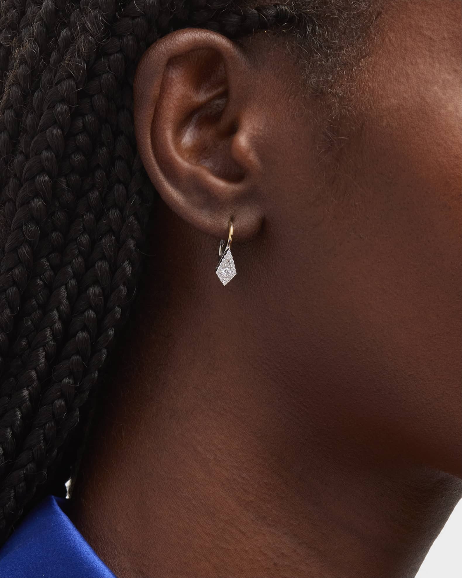 Frederic Sage 18k Small Firenze II Kite-Shaped Diamond Earrings ...