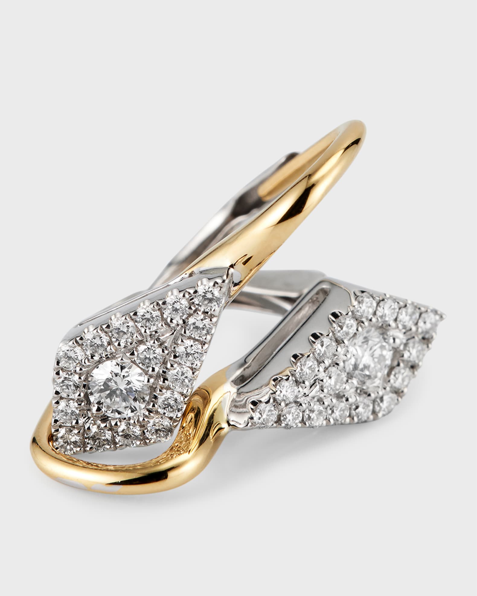 Frederic Sage 18k Small Firenze II Kite-Shaped Diamond Earrings | Neiman Marcus