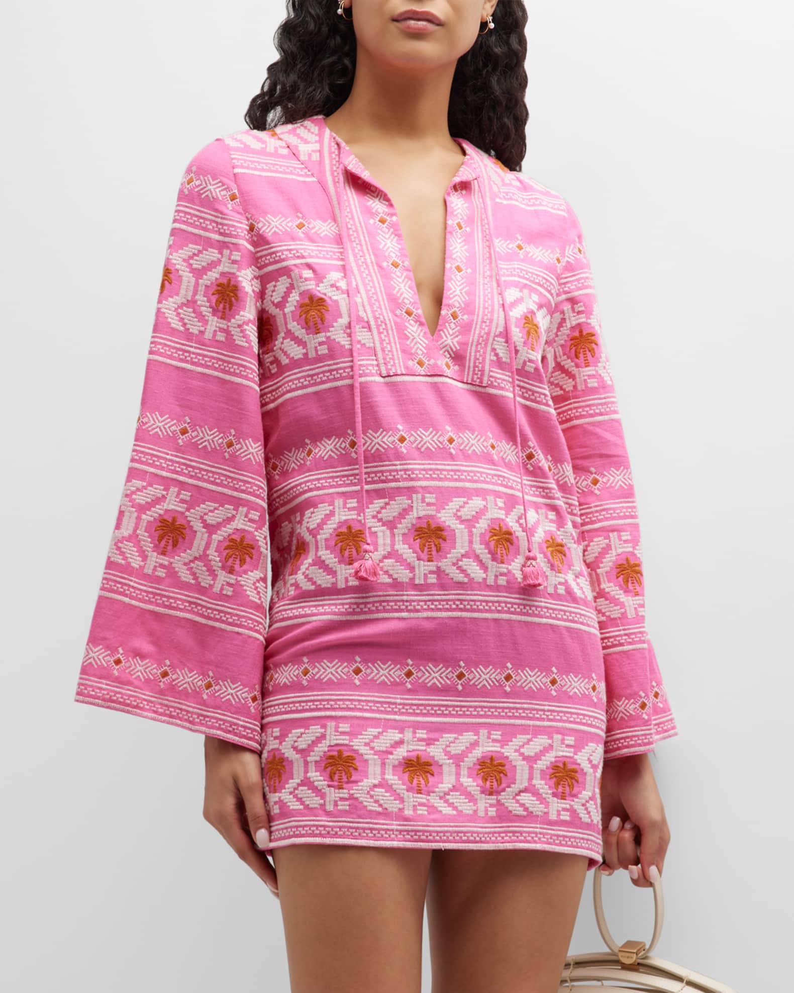 Johanna Ortiz Apurimac Mini Tunic Dress | Neiman Marcus