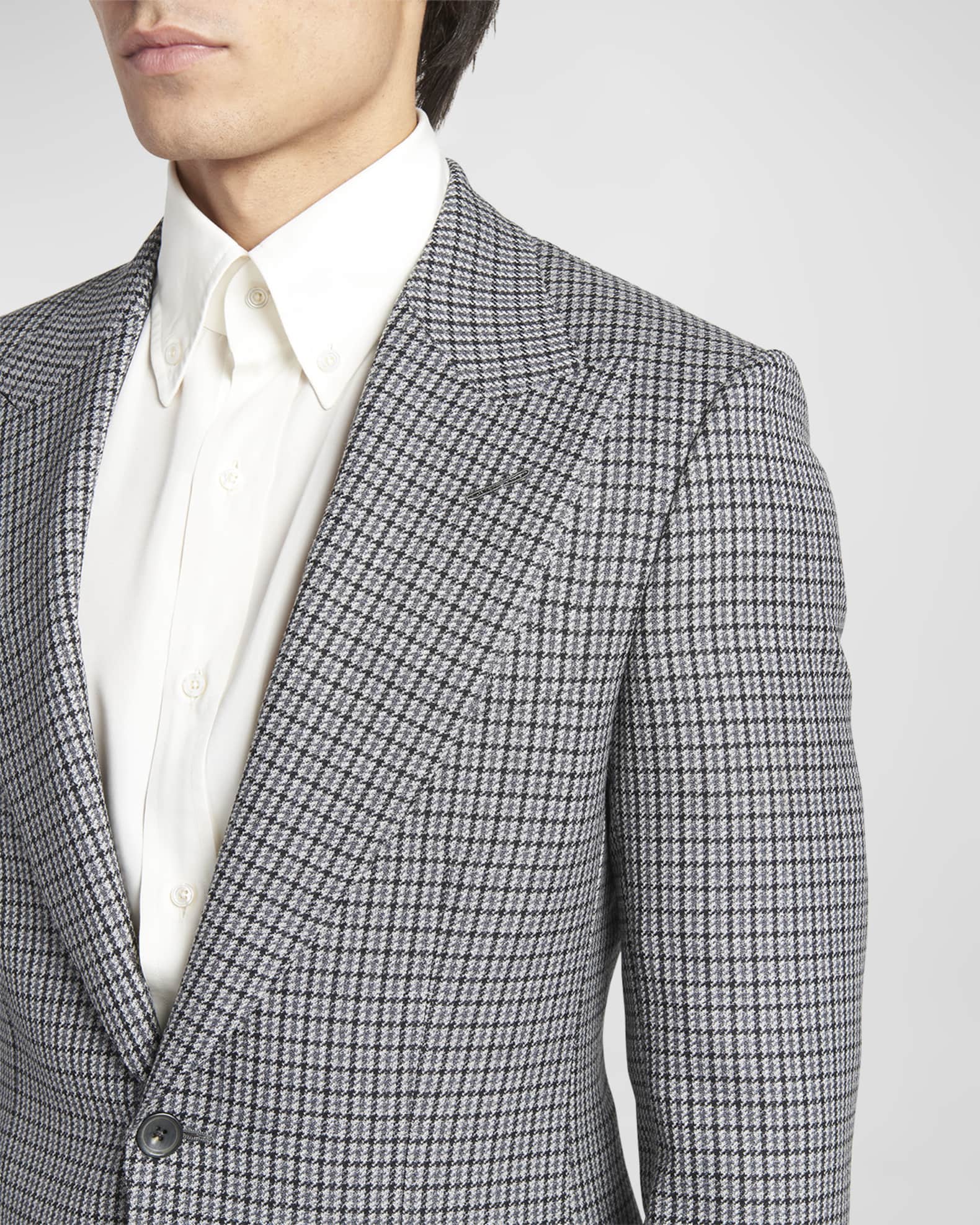 TOM FORD Men's Atticus Tattersall Peak-Lapel Suit | Neiman Marcus