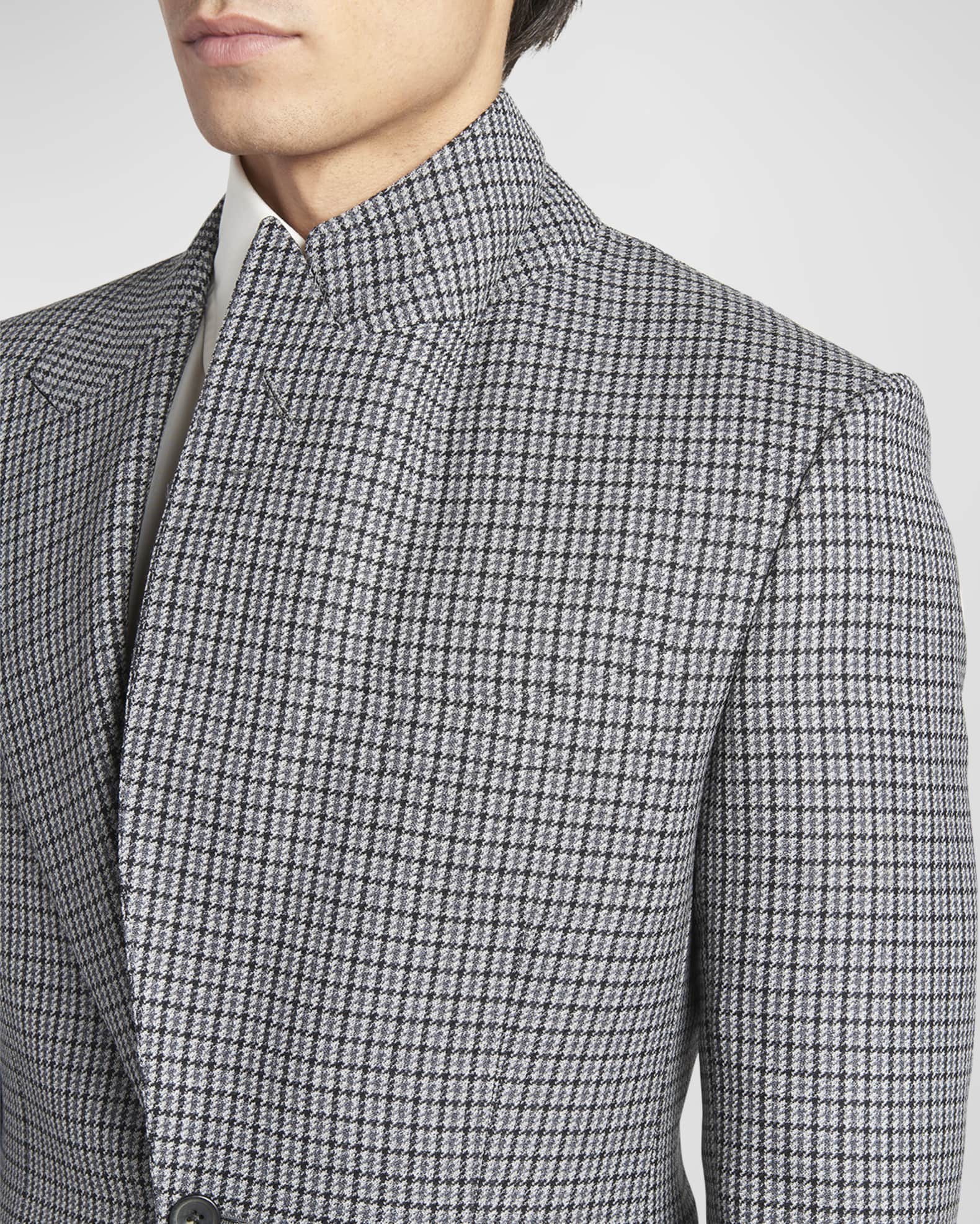 TOM FORD Men's Atticus Tattersall Peak-Lapel Suit | Neiman Marcus