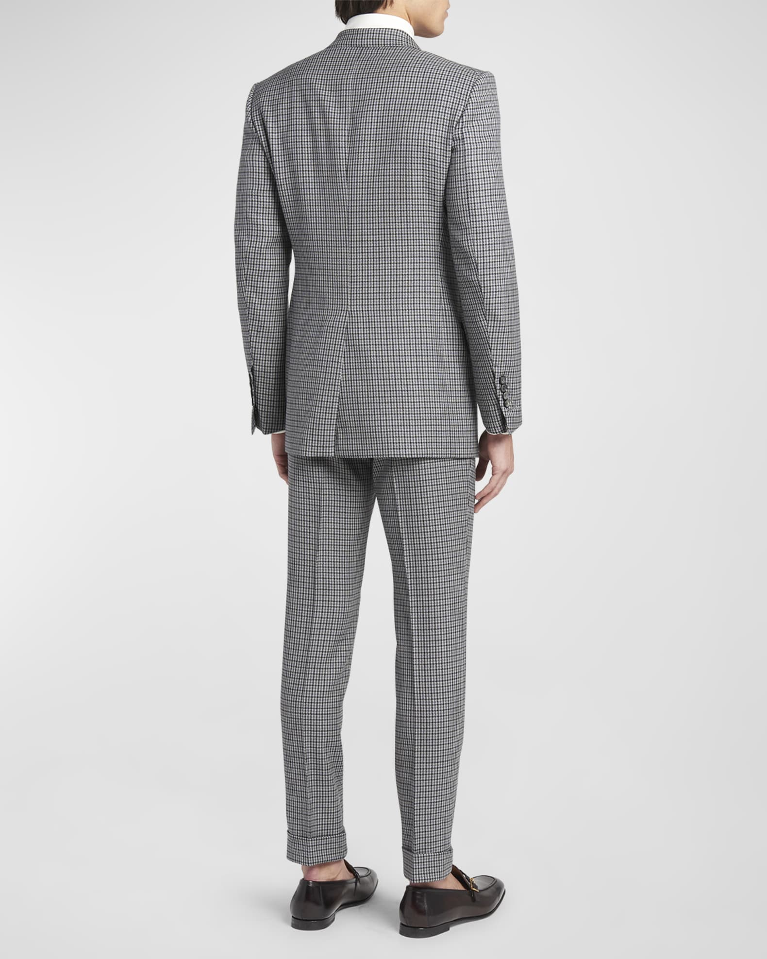 TOM FORD Men's Atticus Tattersall Peak-Lapel Suit | Neiman Marcus