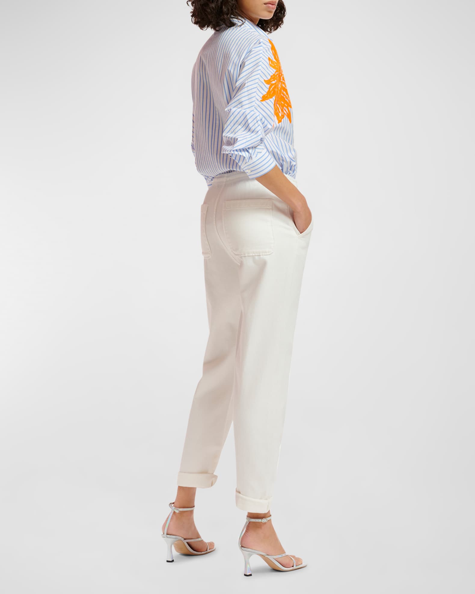 Essentiel Antwerp Domo Tapered Drawstring Boyfriend Pants | Neiman Marcus