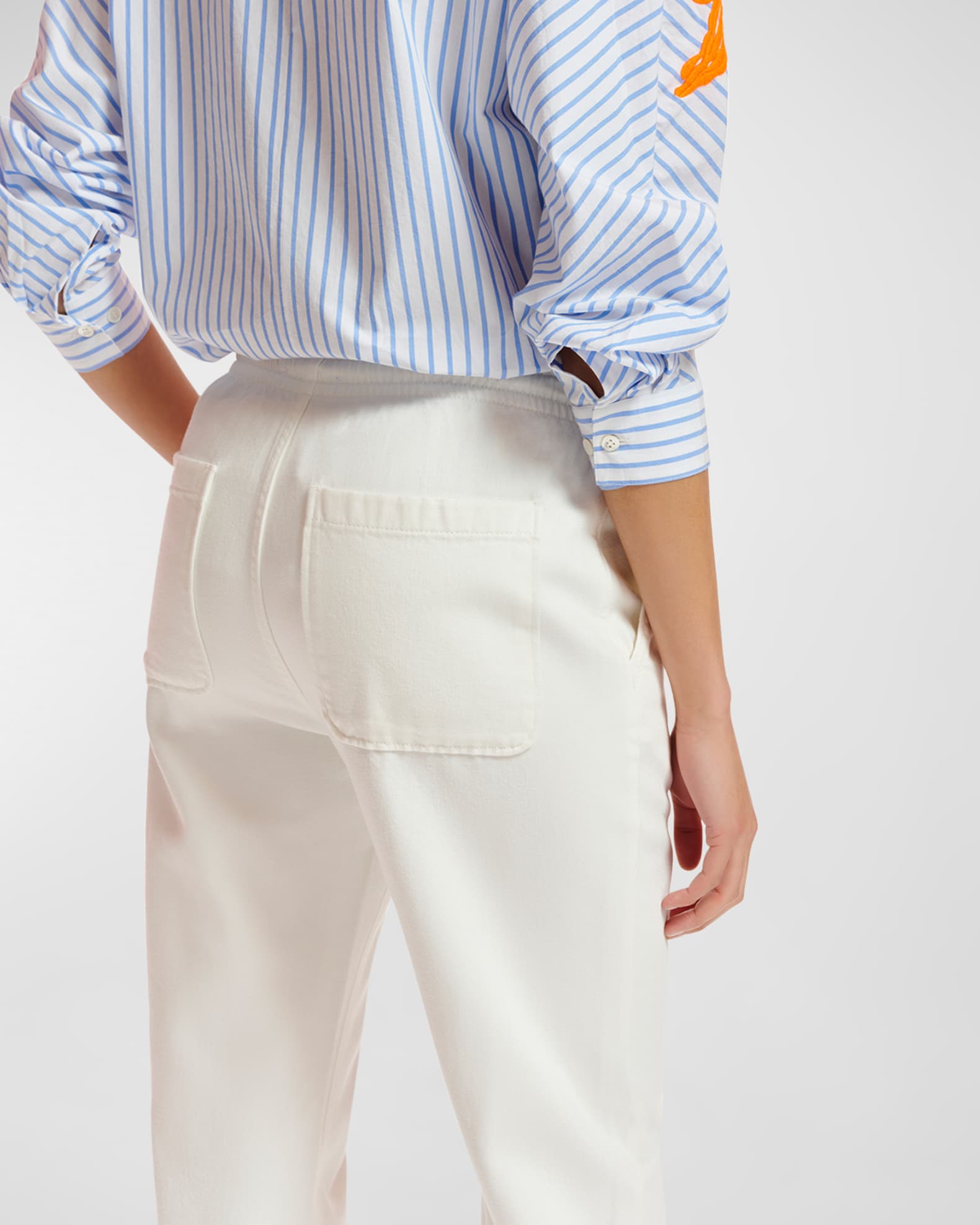Essentiel Antwerp Domo Tapered Drawstring Boyfriend Pants | Neiman Marcus