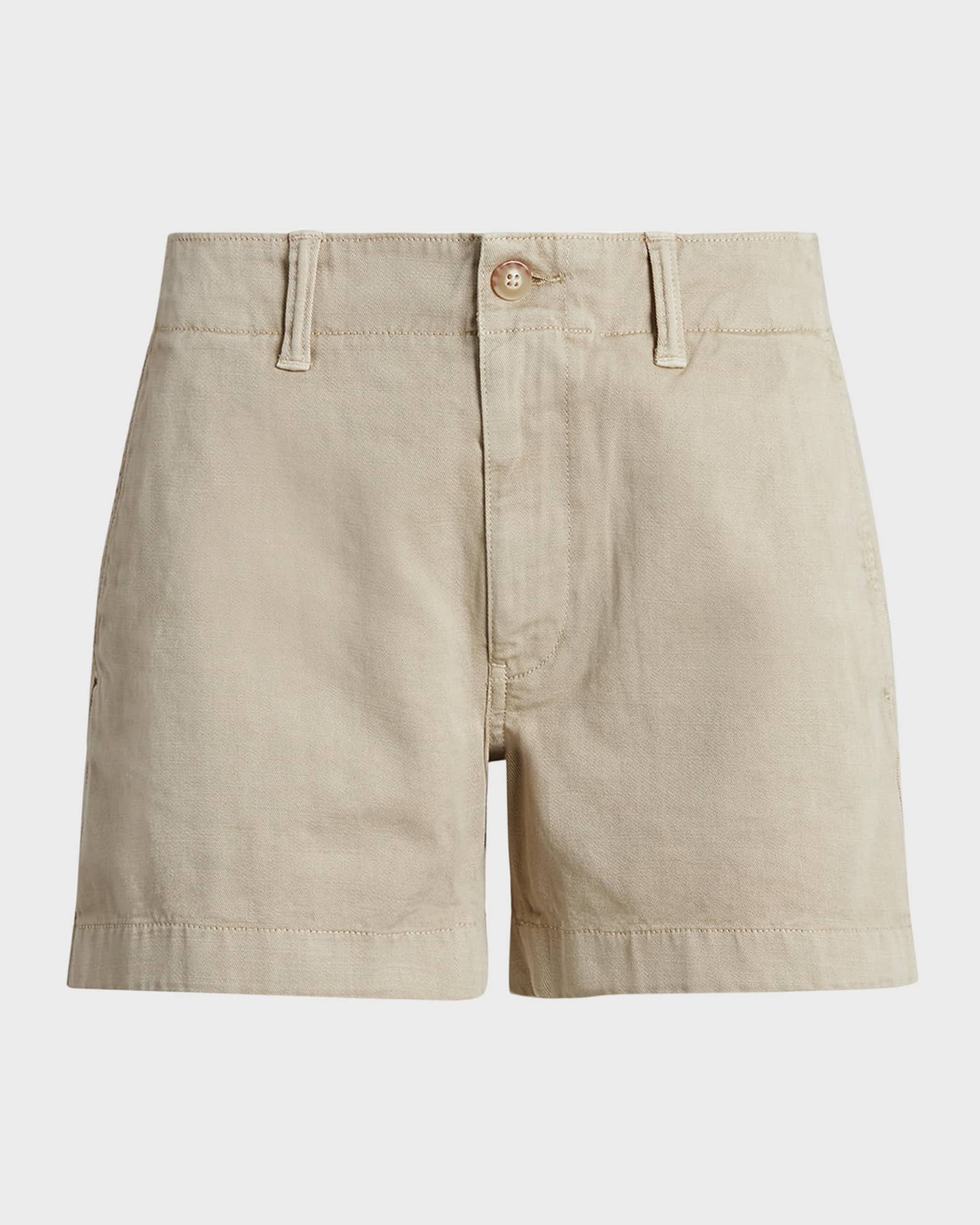 Polo Ralph Lauren High-Rise Twill Chino Shorts | Neiman Marcus