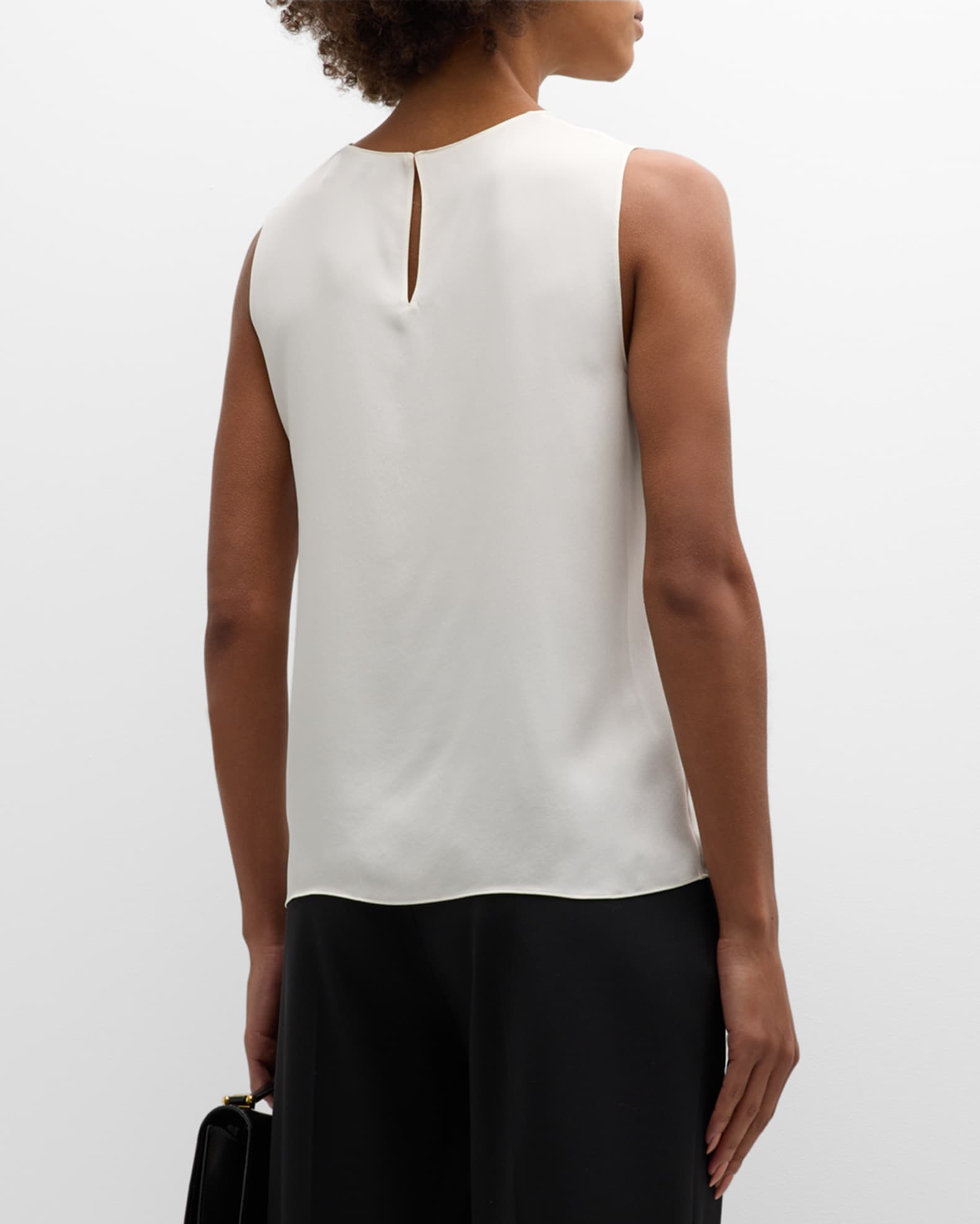 Theory Silk Straight Shell Top | Neiman Marcus