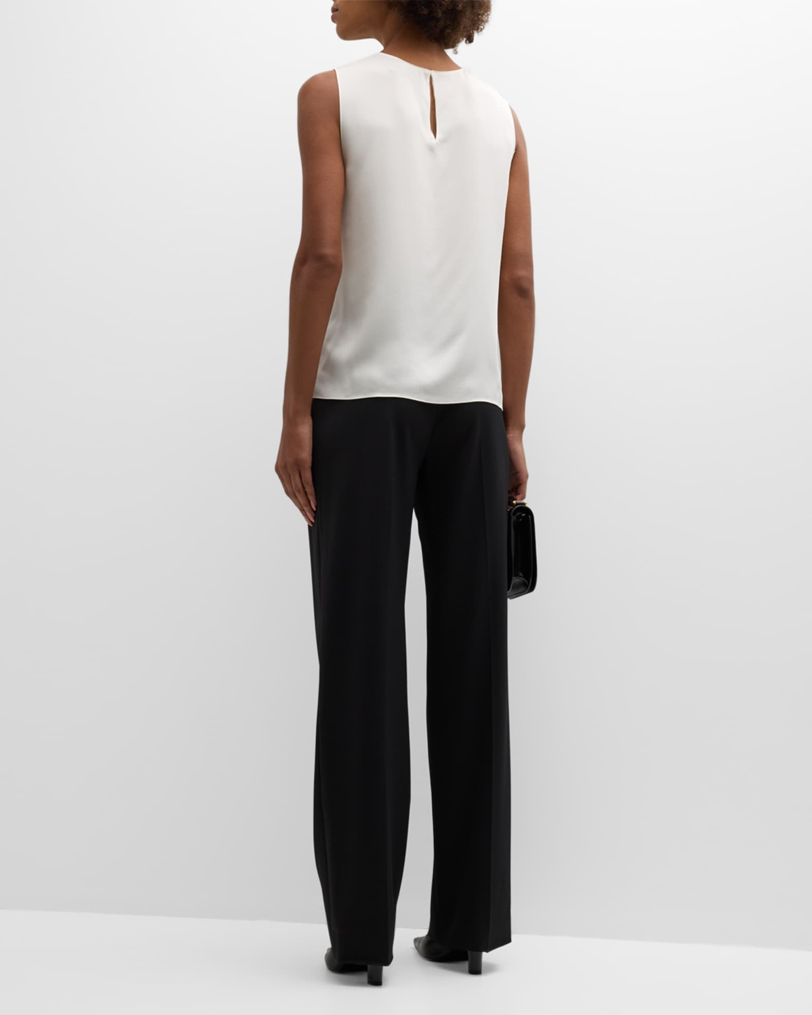Theory Silk Straight Shell Top | Neiman Marcus