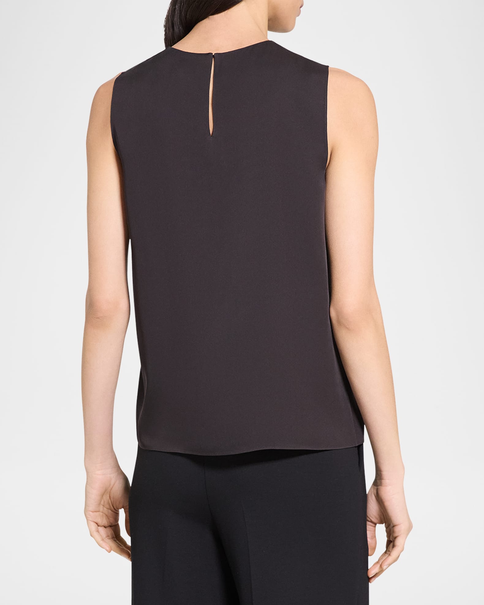 Silk Straight Shell Top | Neiman Marcus