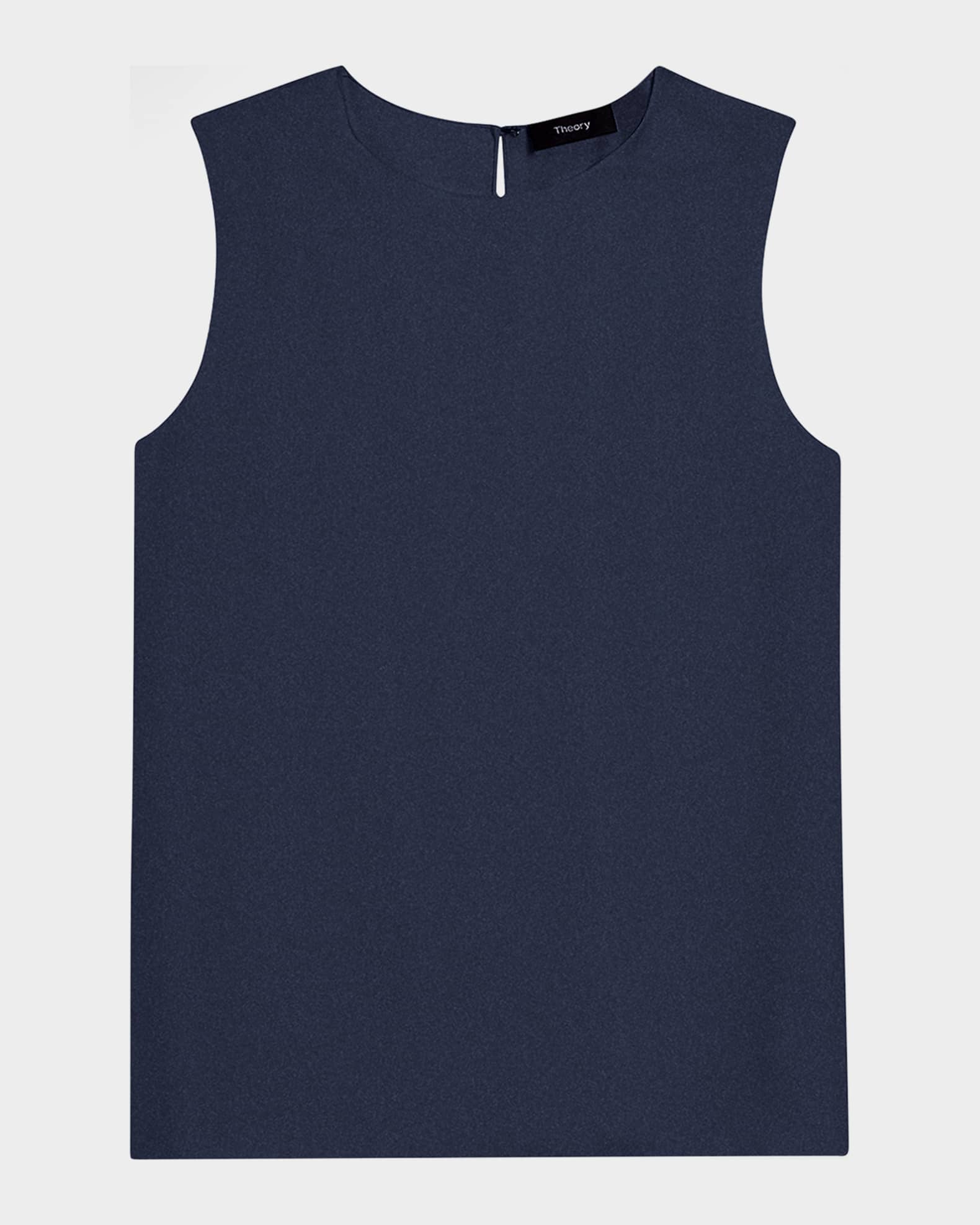 Silk Straight Shell Top | Neiman Marcus