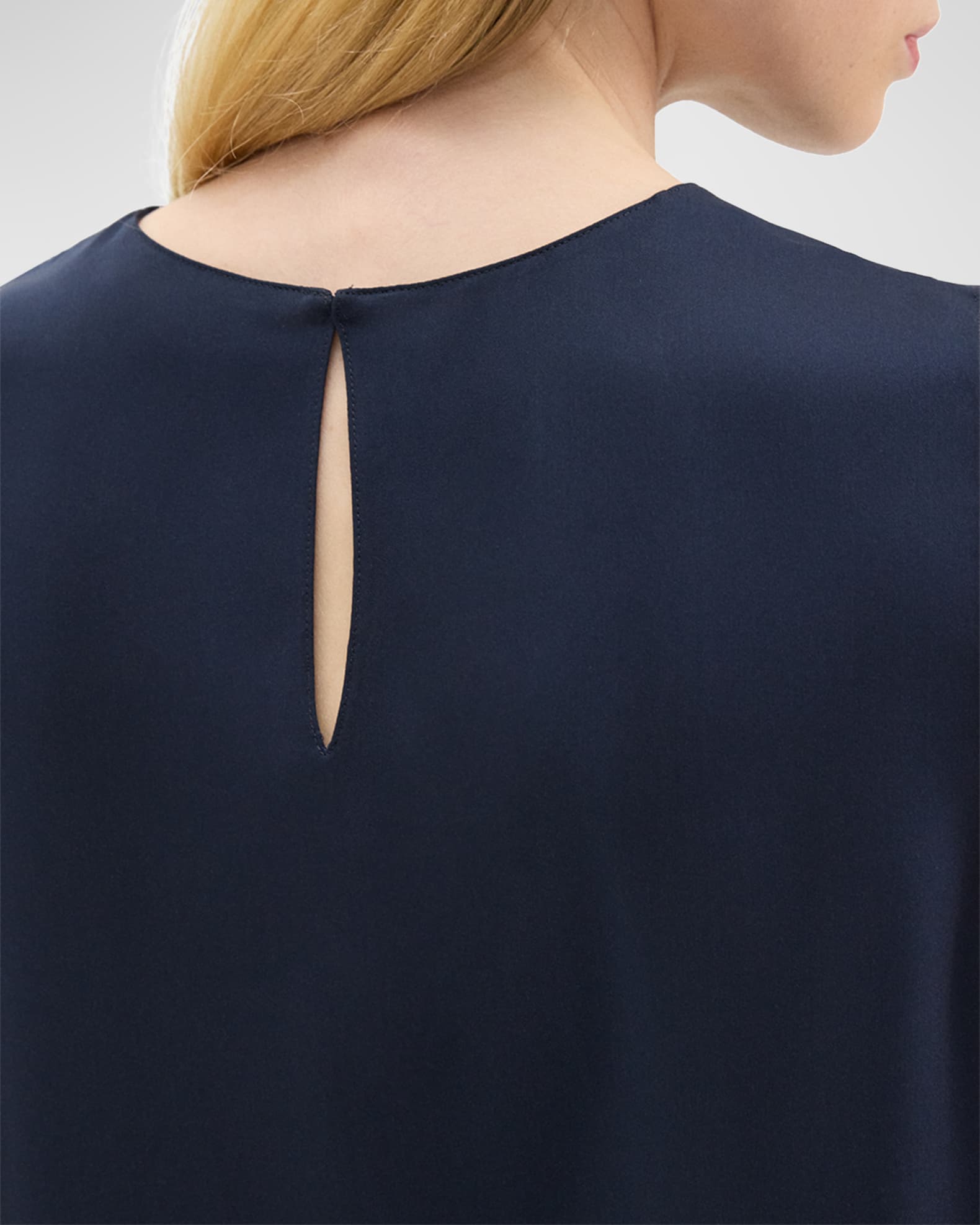 Silk Straight Shell Top | Neiman Marcus