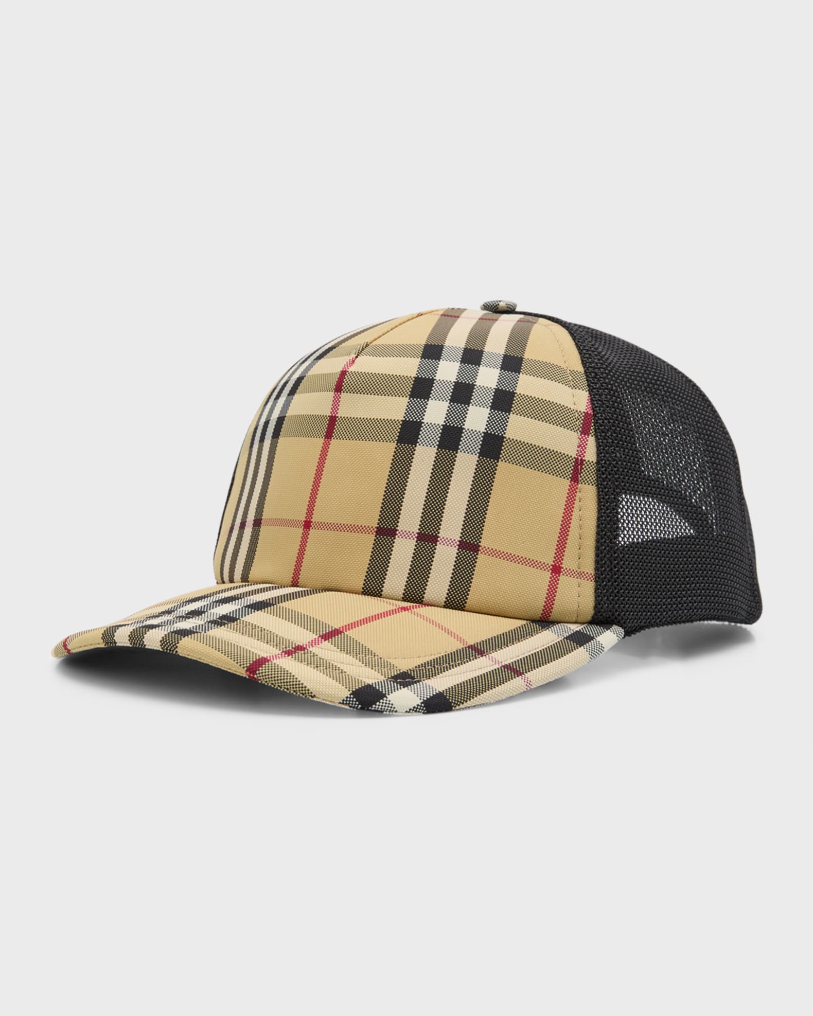 Burberry Men's Vintage Check Trucker Hat | Neiman Marcus