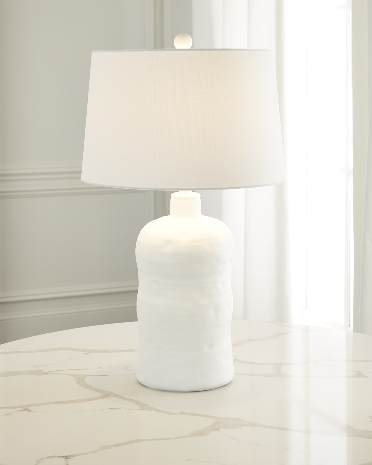 Old World Design Sloane Smooth White Lamp | Neiman Marcus