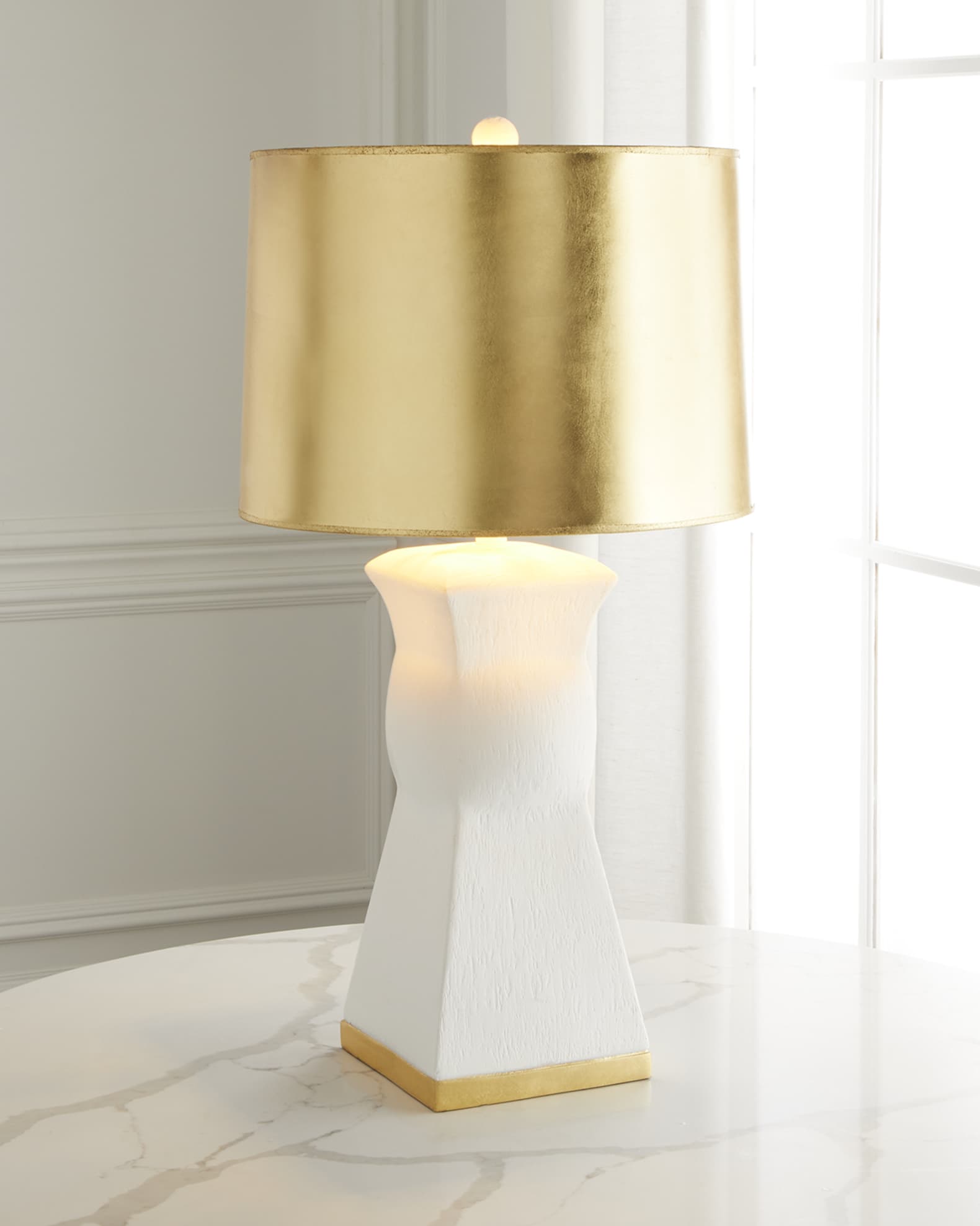 Old World Design Haven Gesso Lamp | Neiman Marcus