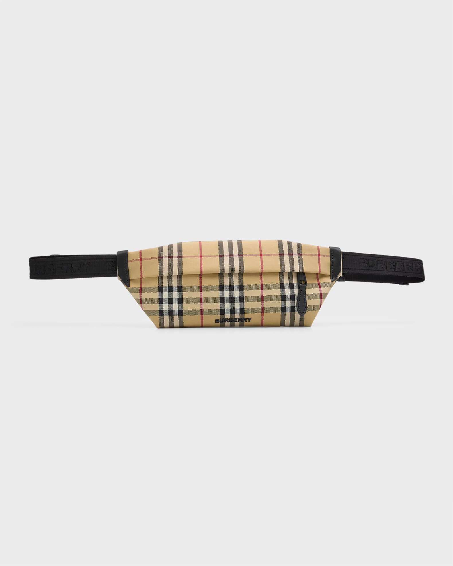 Burberry Men's Stevie Vintage Check Belt Bag | Neiman Marcus