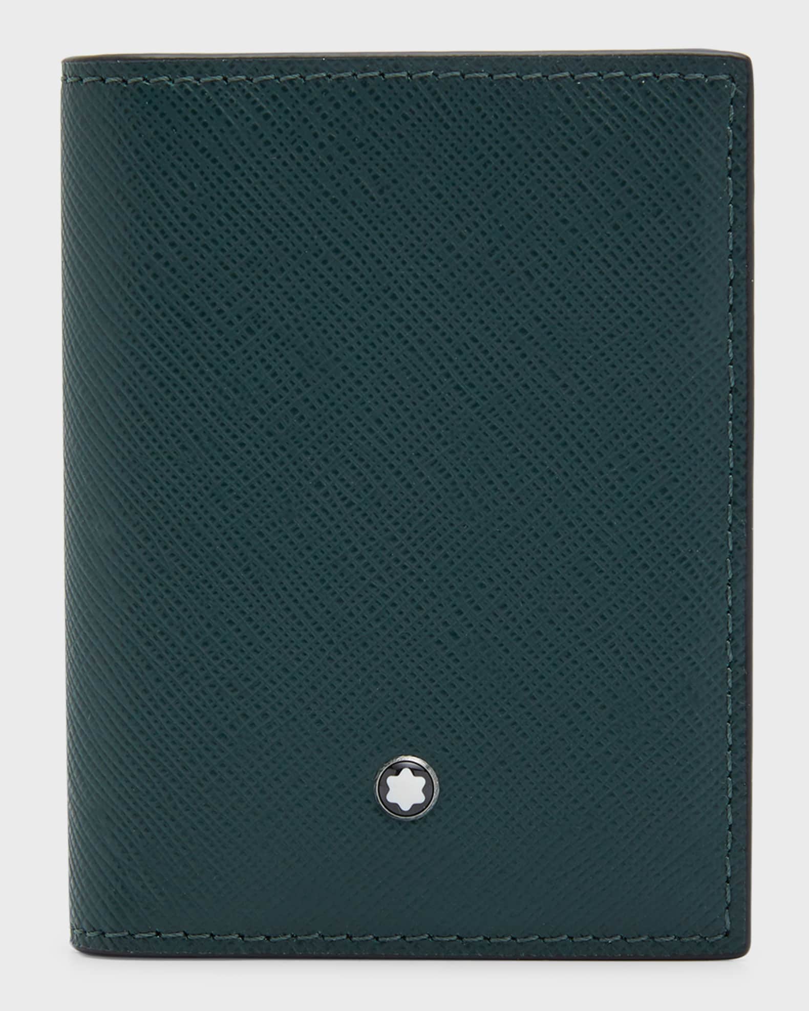 Montblanc Men's Saffiano Leather Sartorial Vertical Card Holder ...