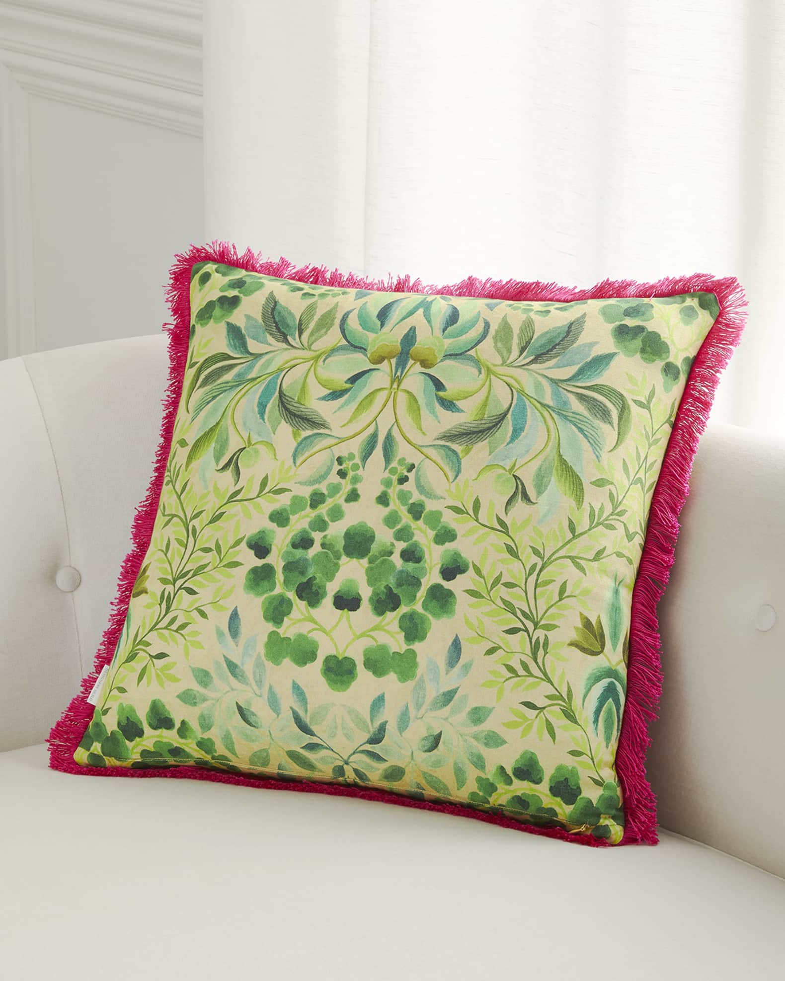 Designers Guild Ikebana Damask Pillow | Neiman Marcus