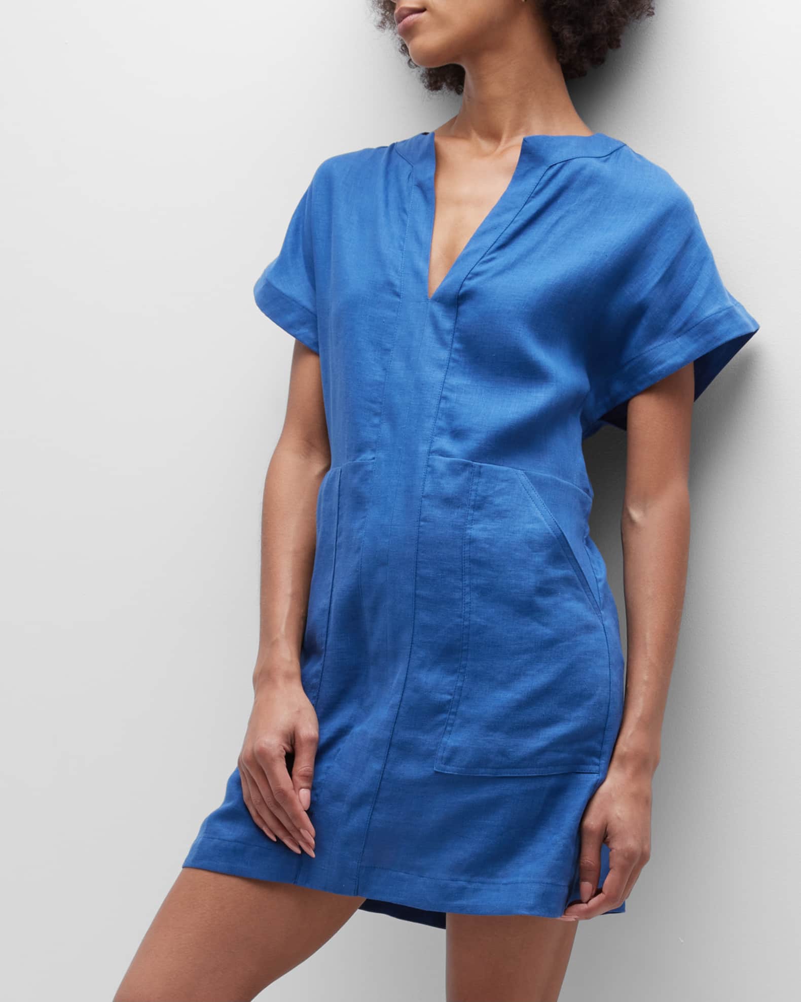 pinkfilosofy Denise Linen Mini Dress | Neiman Marcus