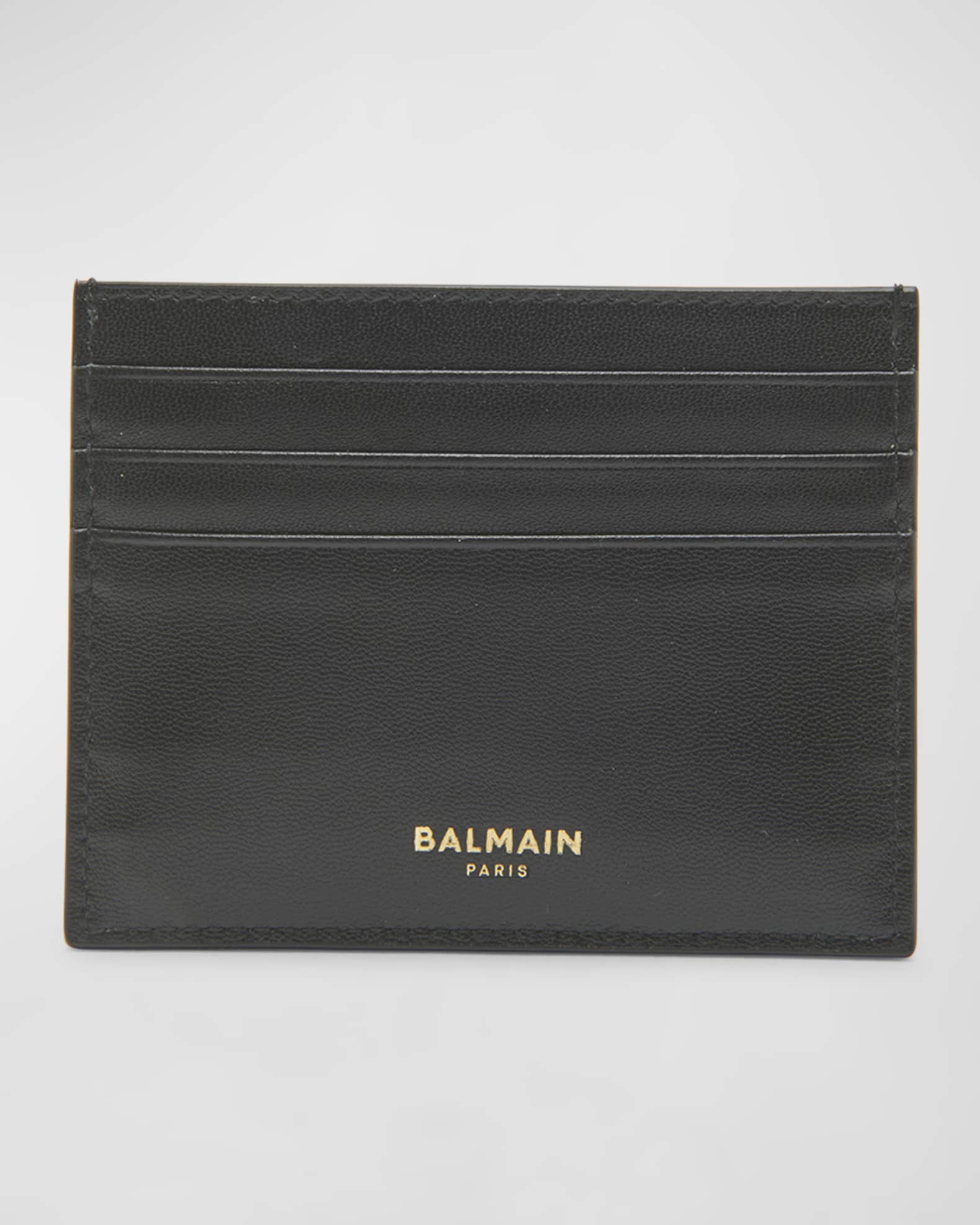 Balmain BBuzz Card Case in Leather | Neiman Marcus