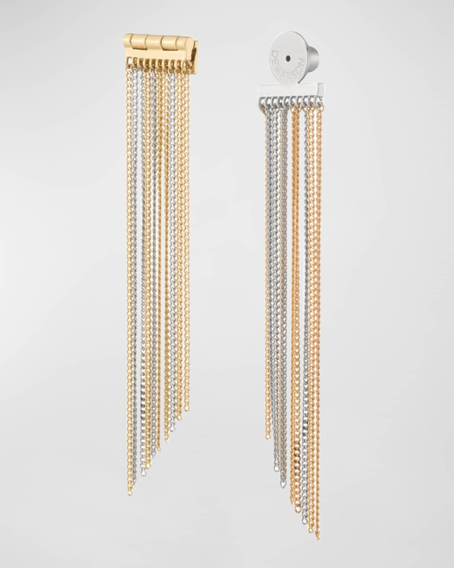 DEMARSON Naya Chain Fringe Earrings | Neiman Marcus