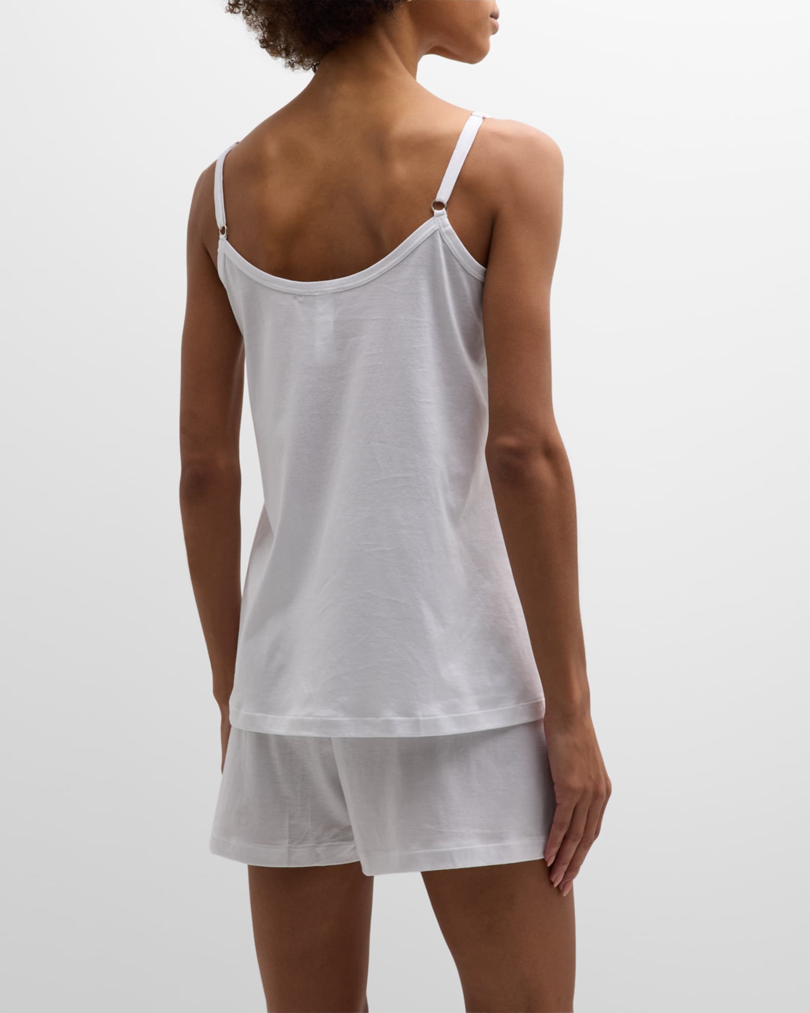 Hanro Julia Short Scoop-Neck Pintuck Pajama Set | Neiman Marcus