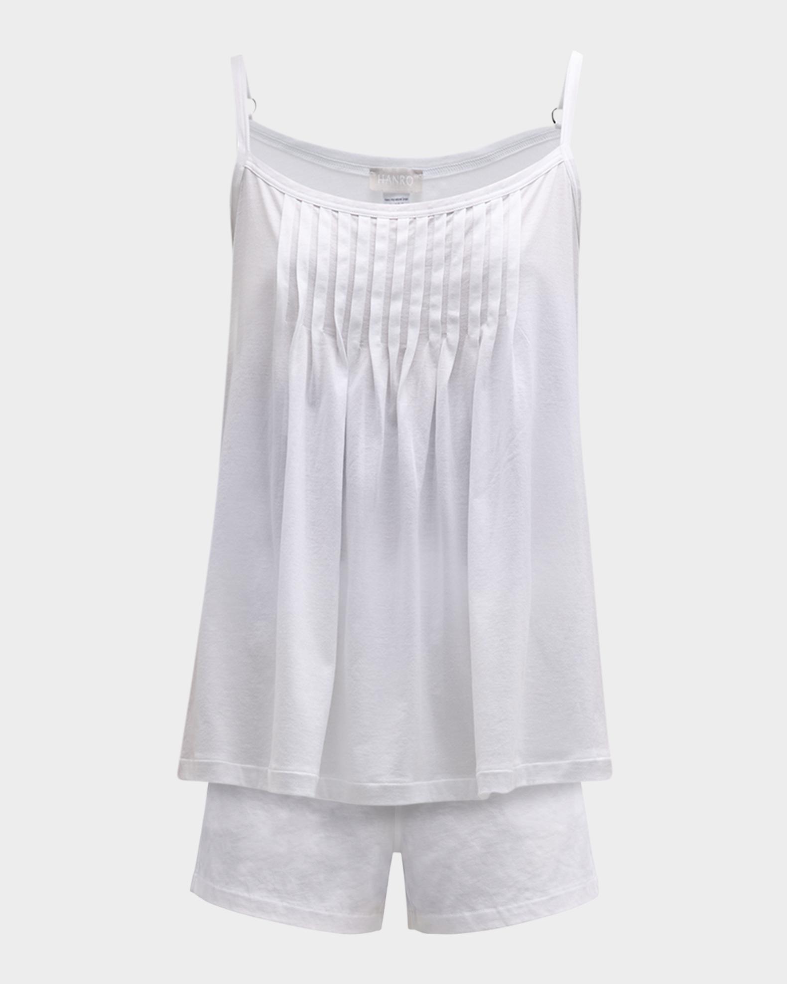 Hanro Julia Short Scoop-Neck Pintuck Pajama Set | Neiman Marcus