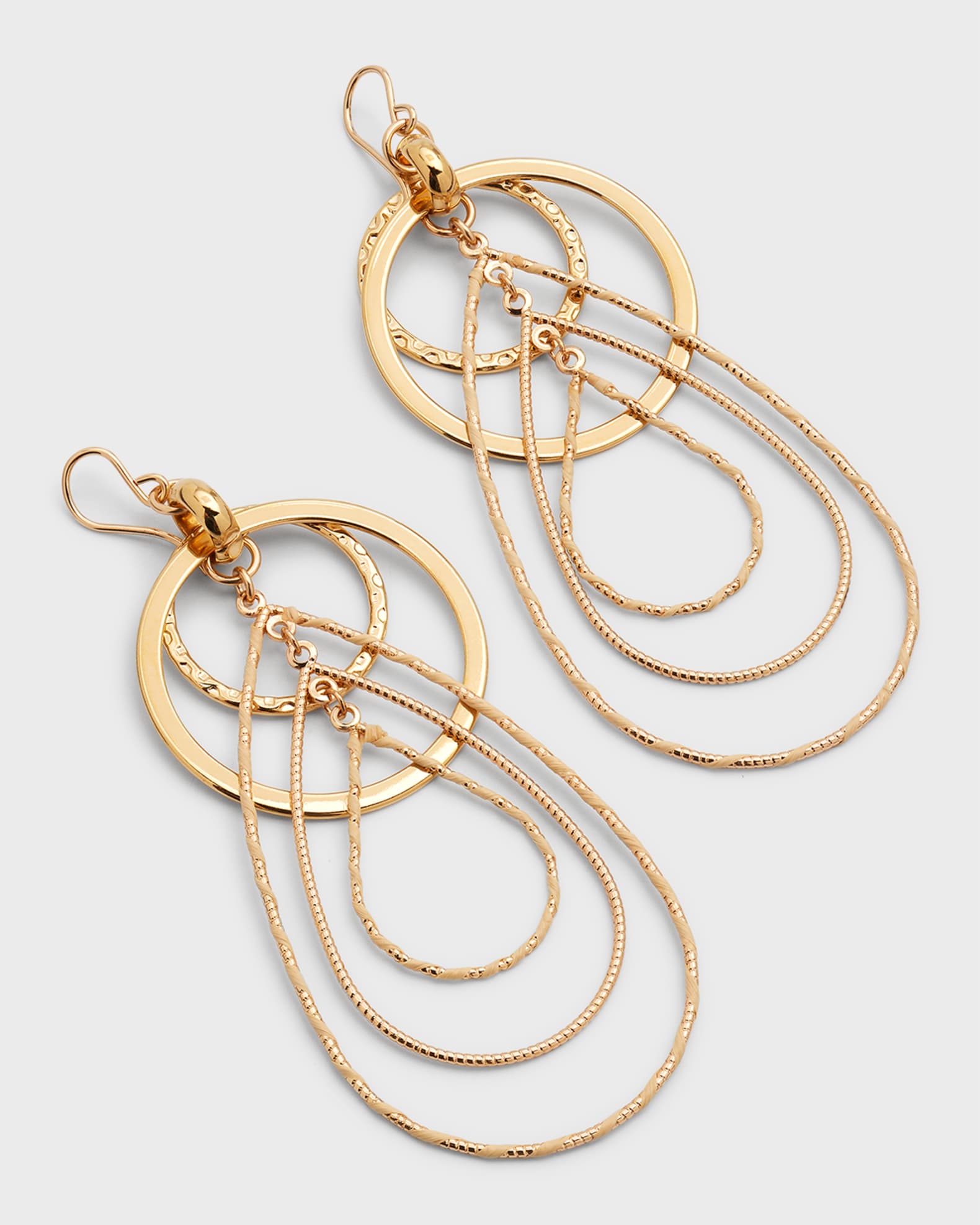 Devon Leigh Multi-Link Wrapped Earrings | Neiman Marcus