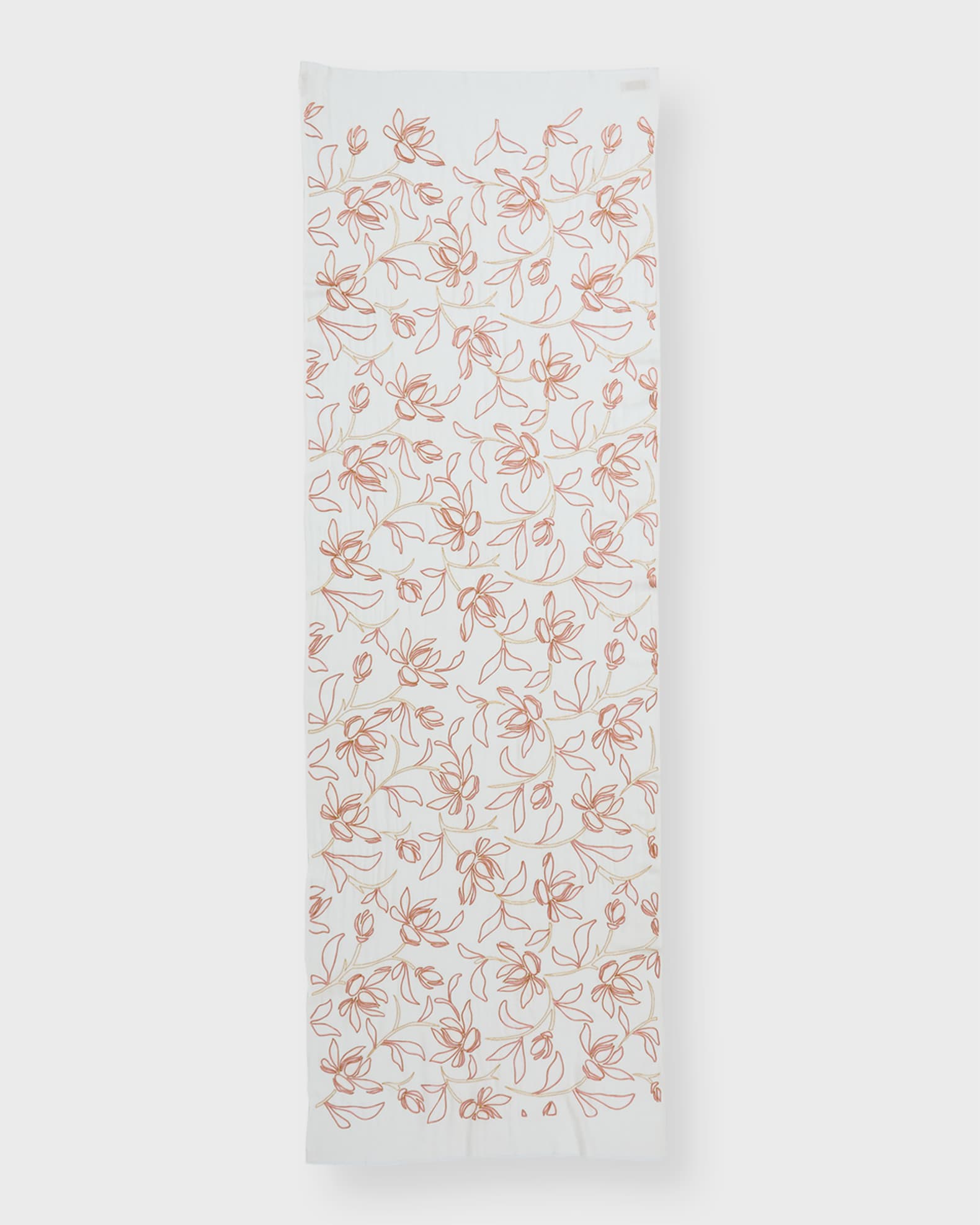 Janavi India Embroidered Floral Silk-Wool Shawl | Neiman Marcus