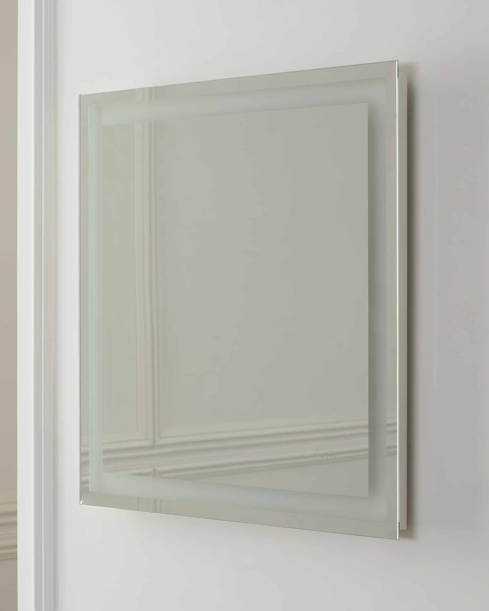 Ellington Square LED Mirror with Defogger and Dimmer, 3000K/4000K/5000K ...