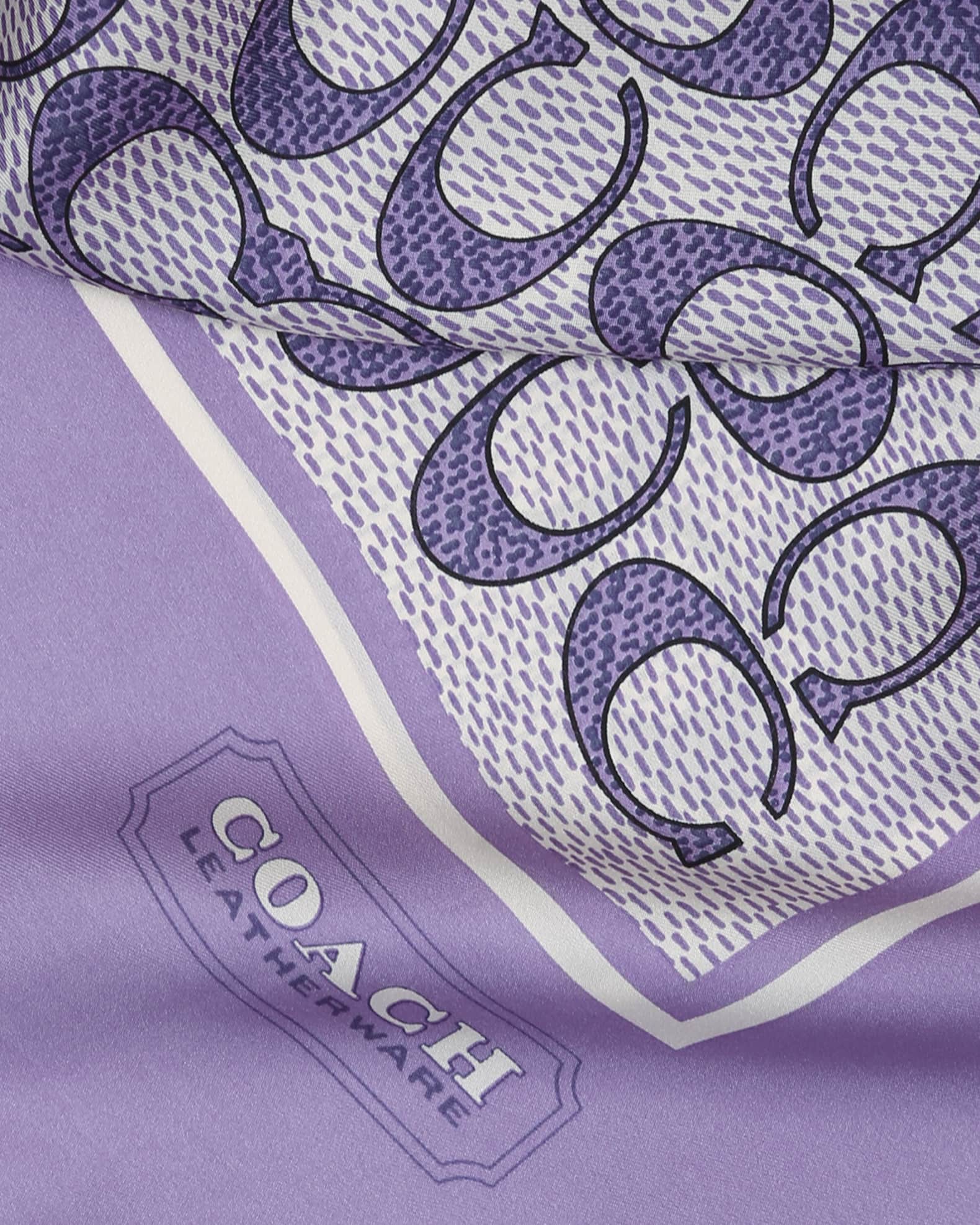 Coach Vintage Signature Monogram Silk Square Scarf | Neiman Marcus