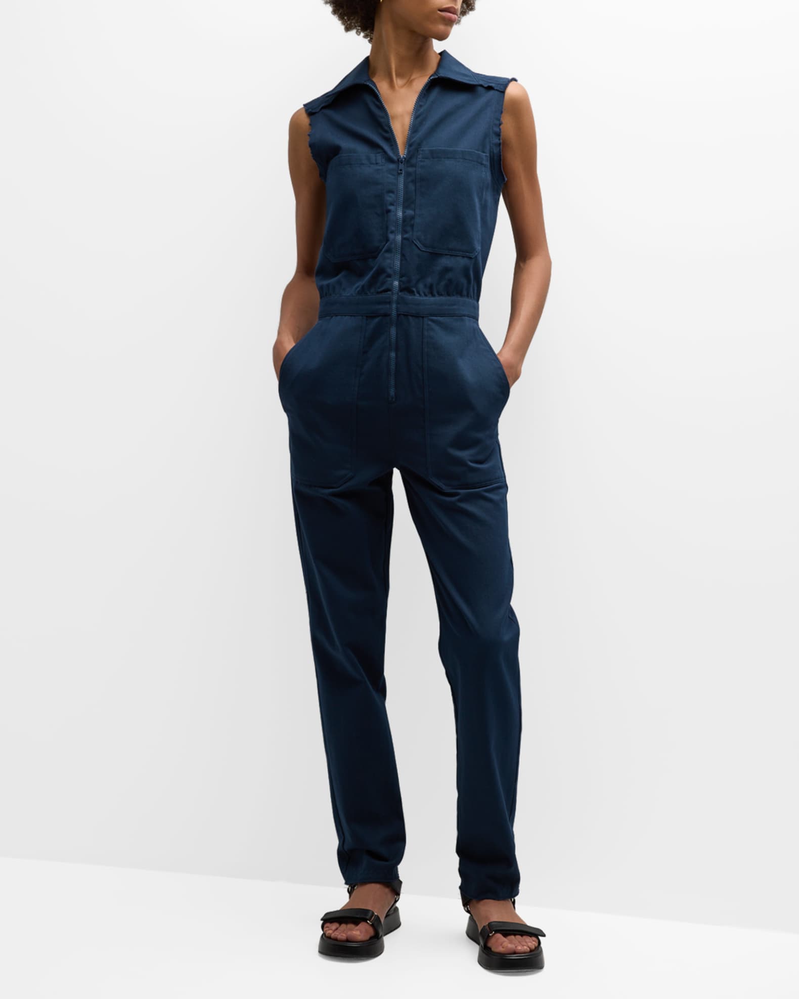 Rivet Utility Boss Patch Pocket Utility Jumpsuit | Neiman Marcus