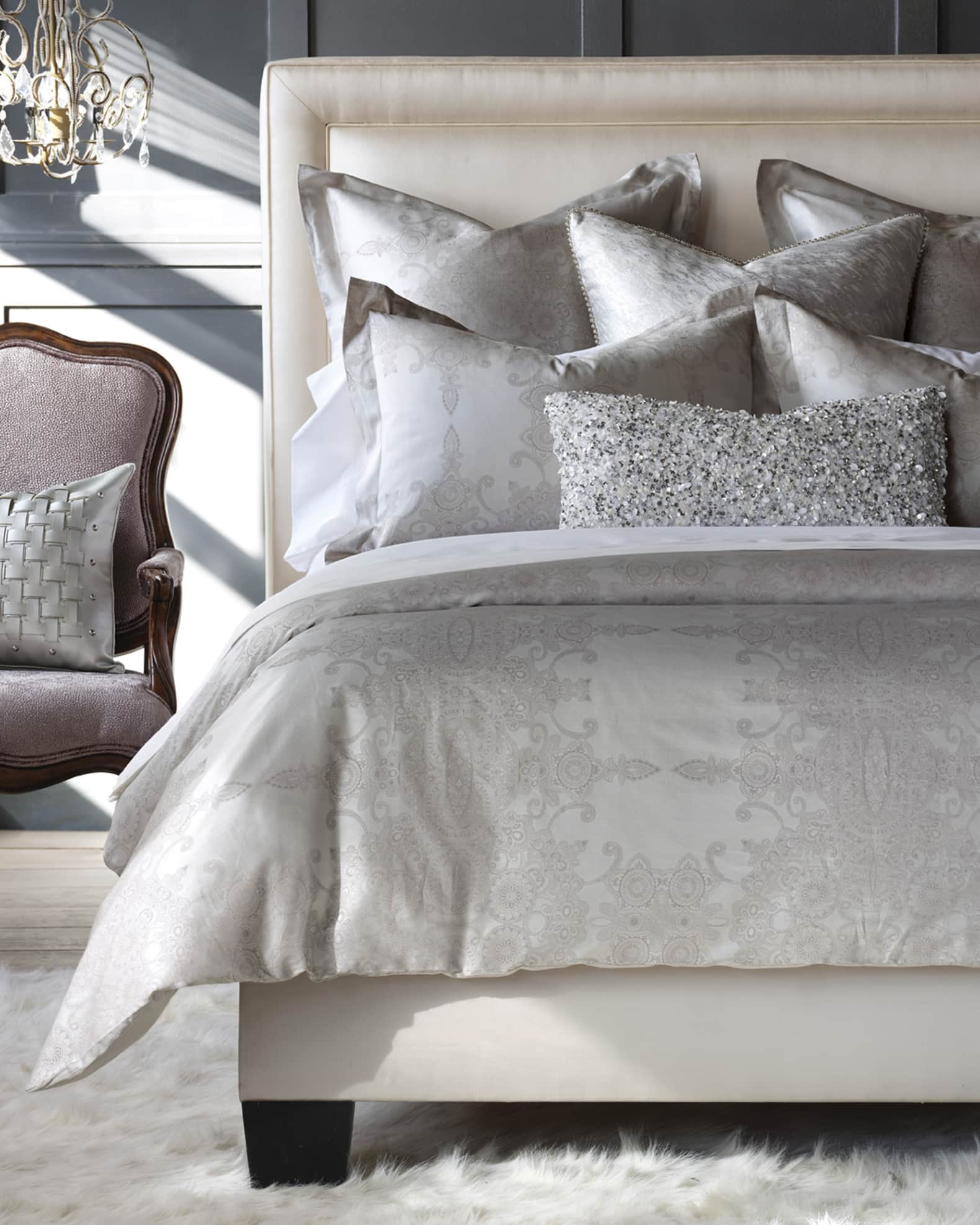 Eastern Accents Incanto Jacquard Super King Duvet Cover | Neiman Marcus