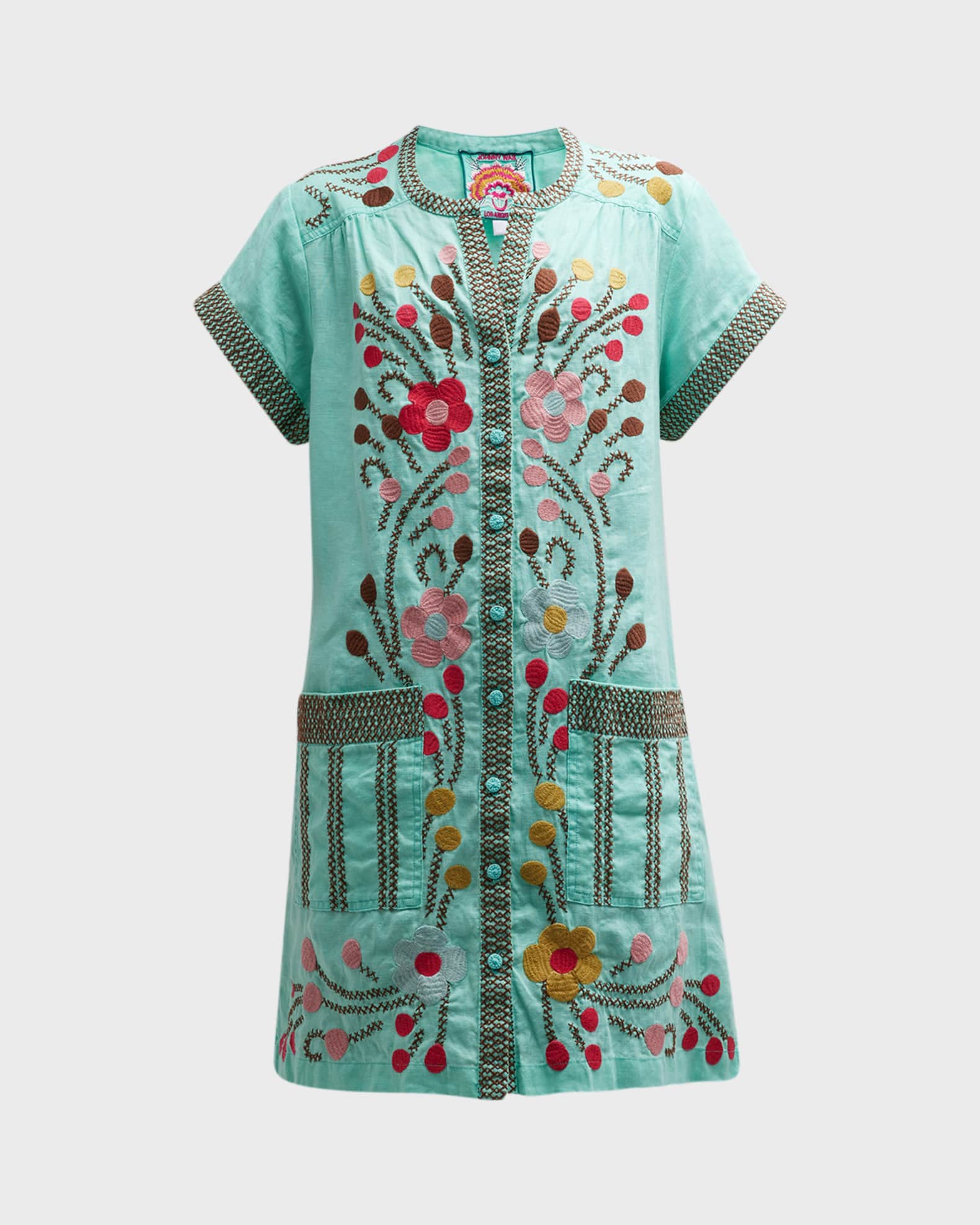 Johnny Was Joni Weekend Tunic with Embroidered Detail | Neiman Marcus