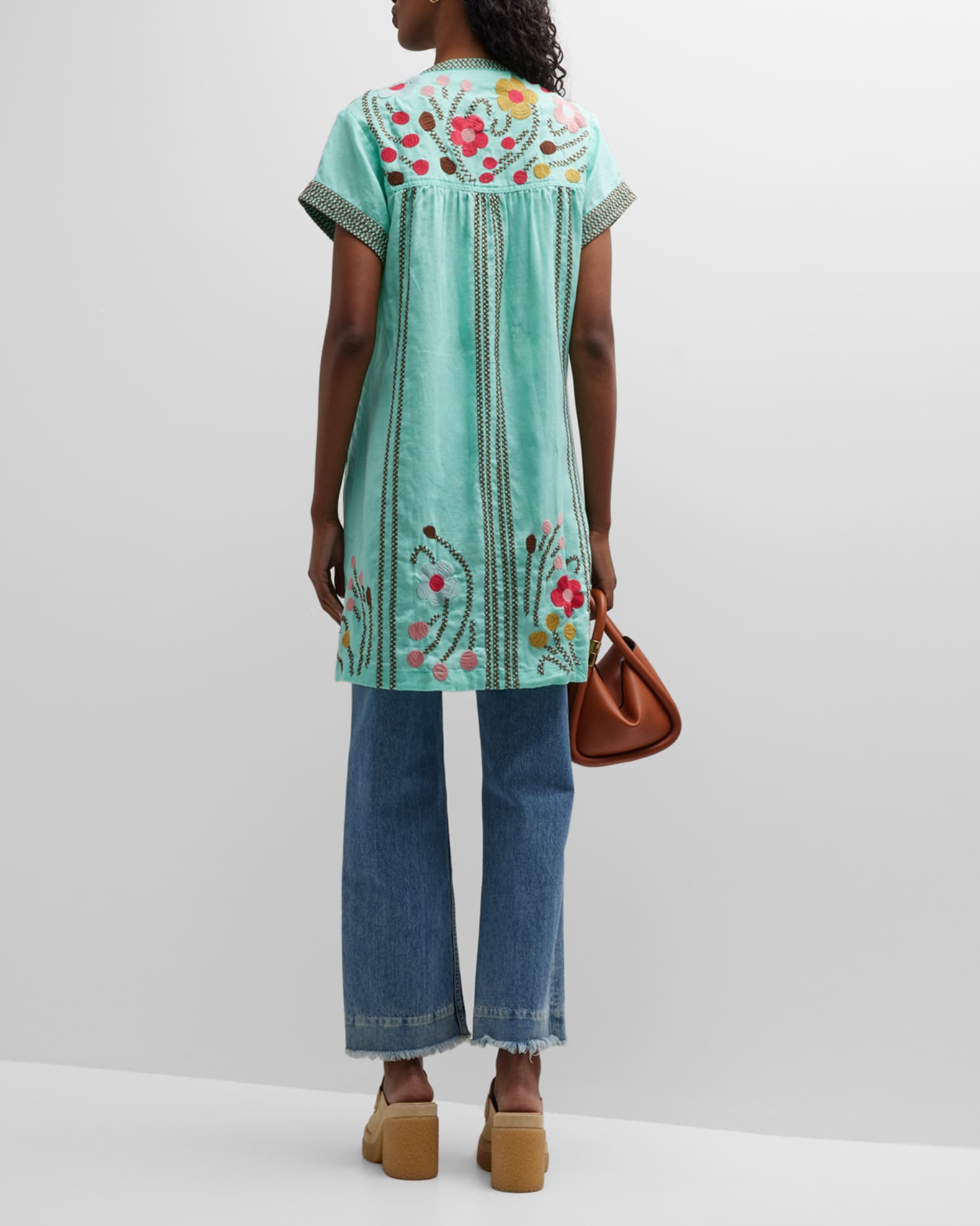 Johnny Was Joni Weekend Tunic with Embroidered Detail | Neiman Marcus