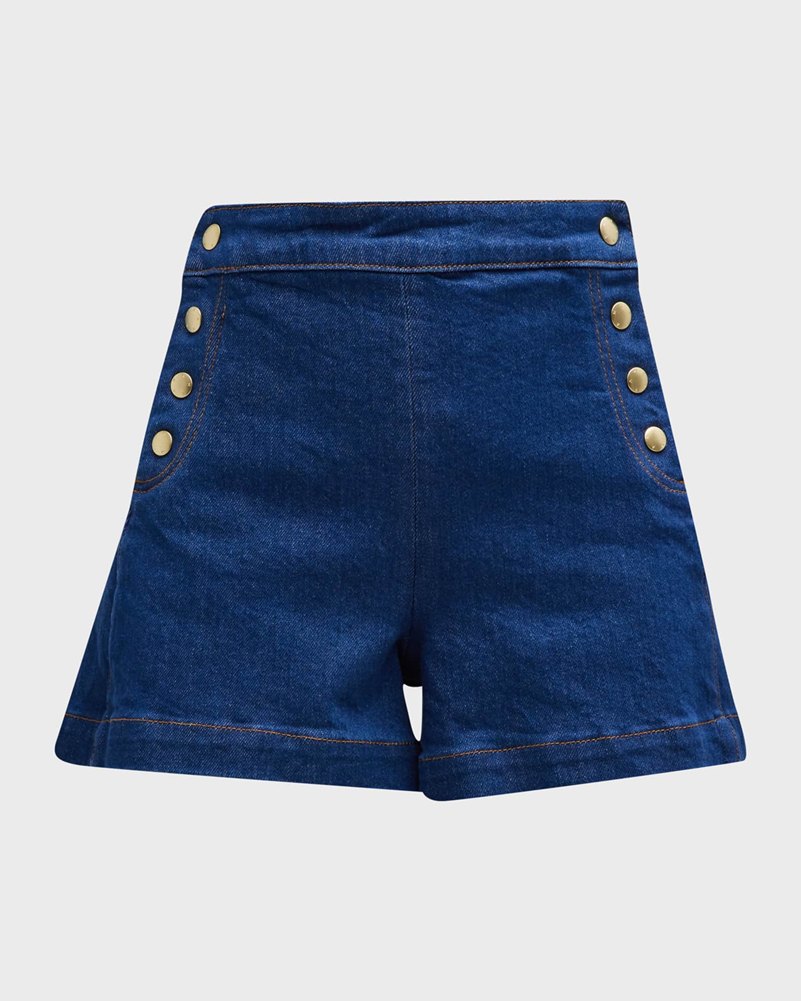 FRAME Denim Sailor Shorts | Neiman Marcus