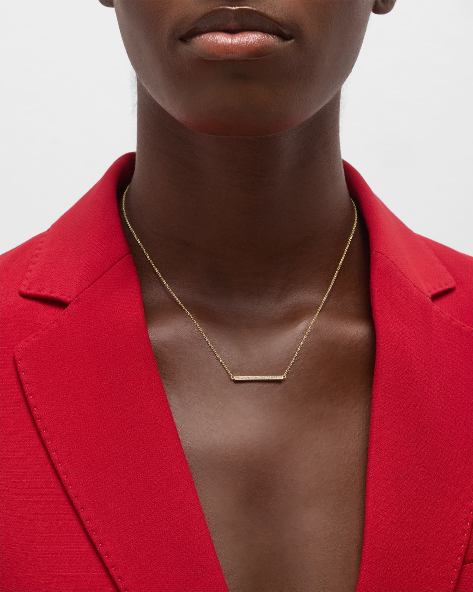 Jennifer Meyer 18k Diamond Stick Necklace | Neiman Marcus