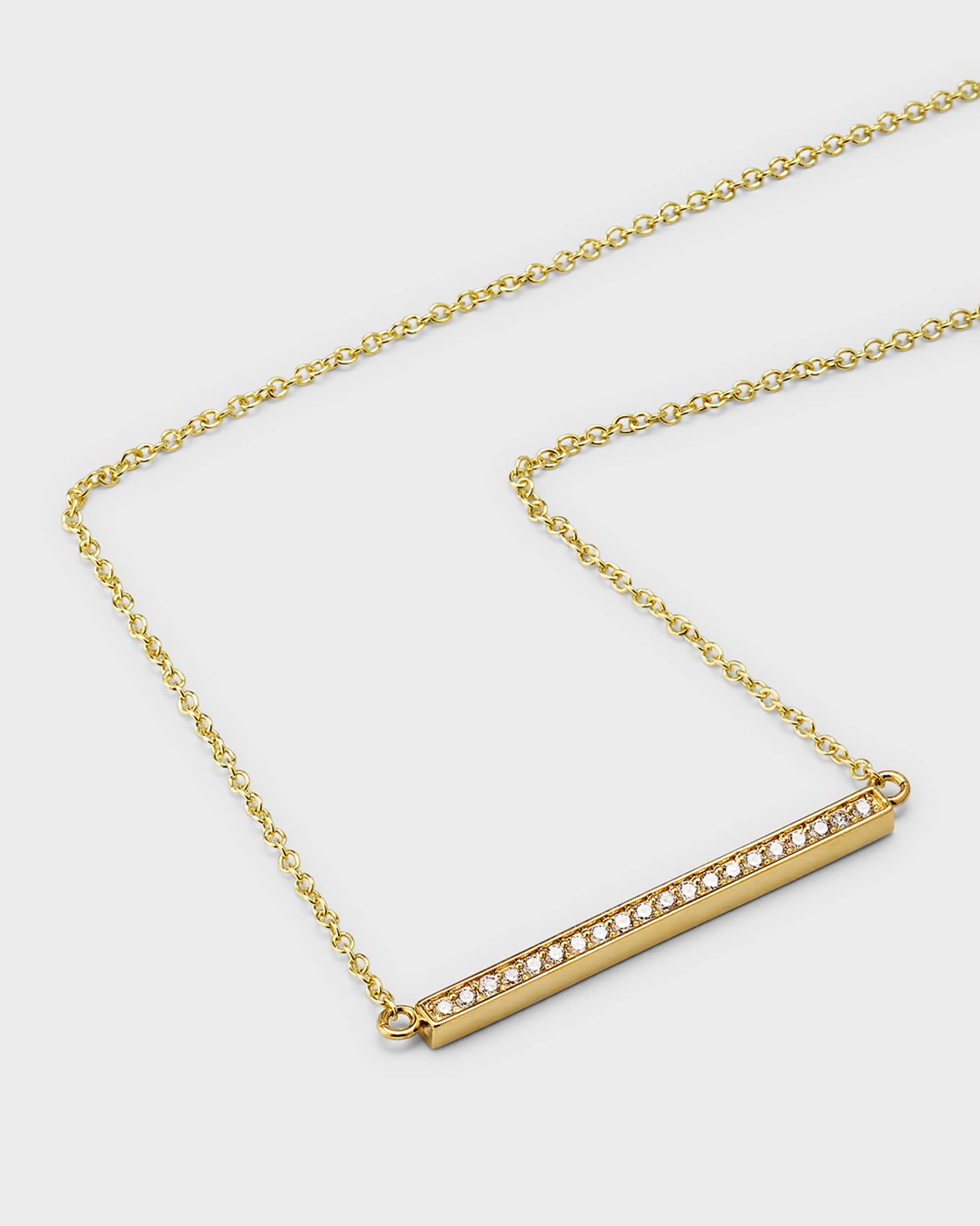 Jennifer Meyer 18k Diamond Stick Necklace | Neiman Marcus
