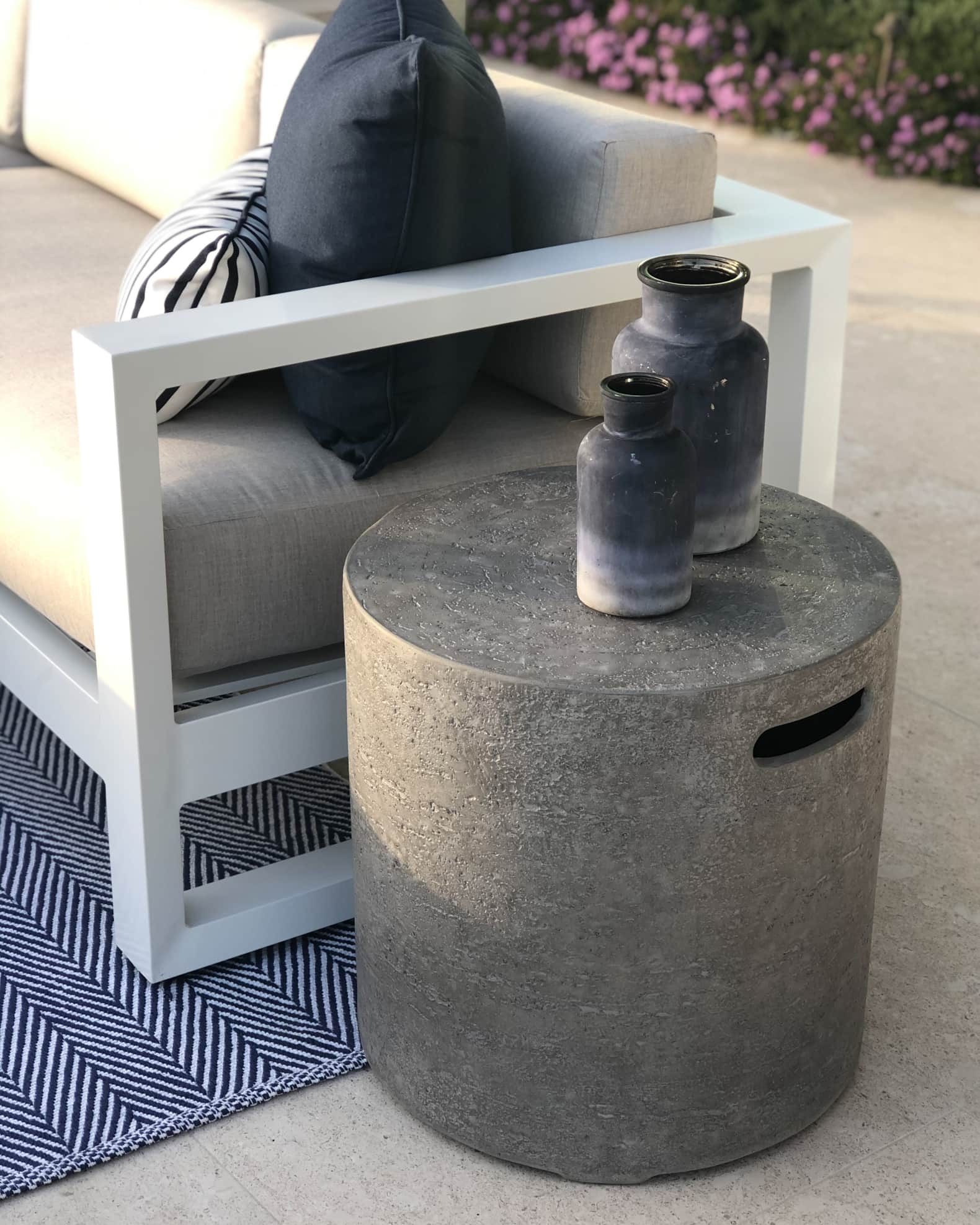 Sunset West Gravel Stone Round Tank Cover | Neiman Marcus
