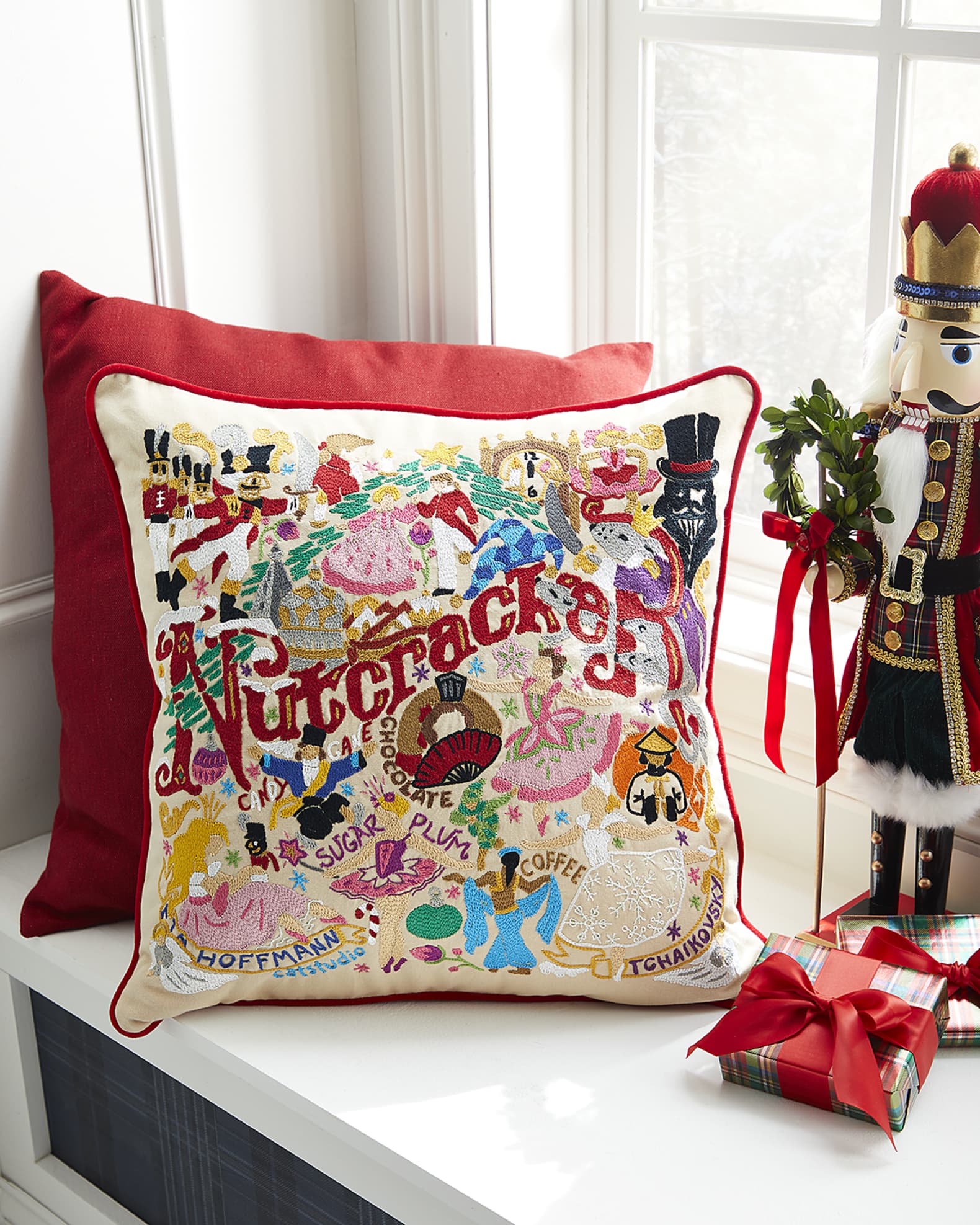 Catstudio Nutcracker Pillow | Neiman Marcus