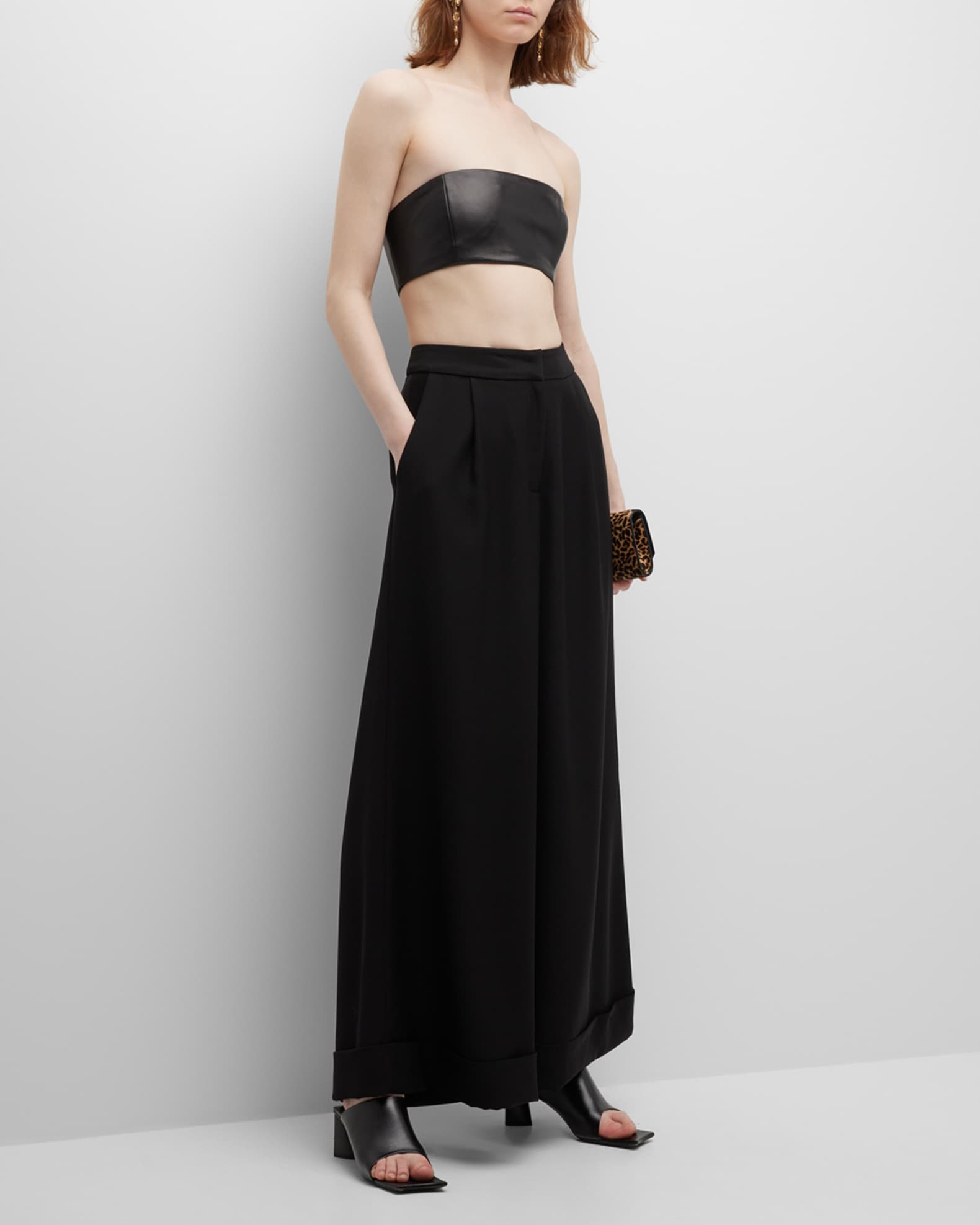 MONOT Leather Bandeau Top | Neiman Marcus