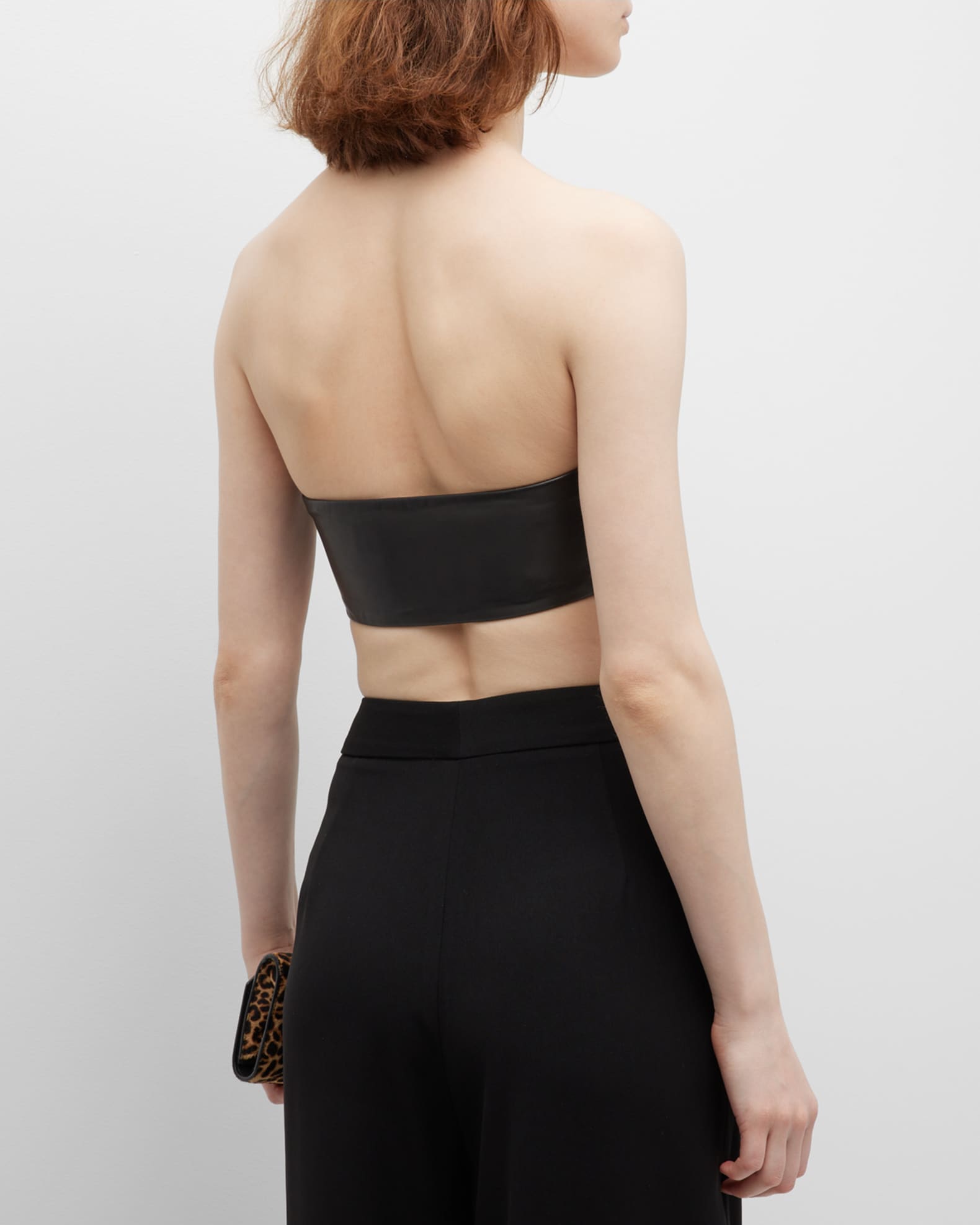 MONOT Leather Bandeau Top | Neiman Marcus
