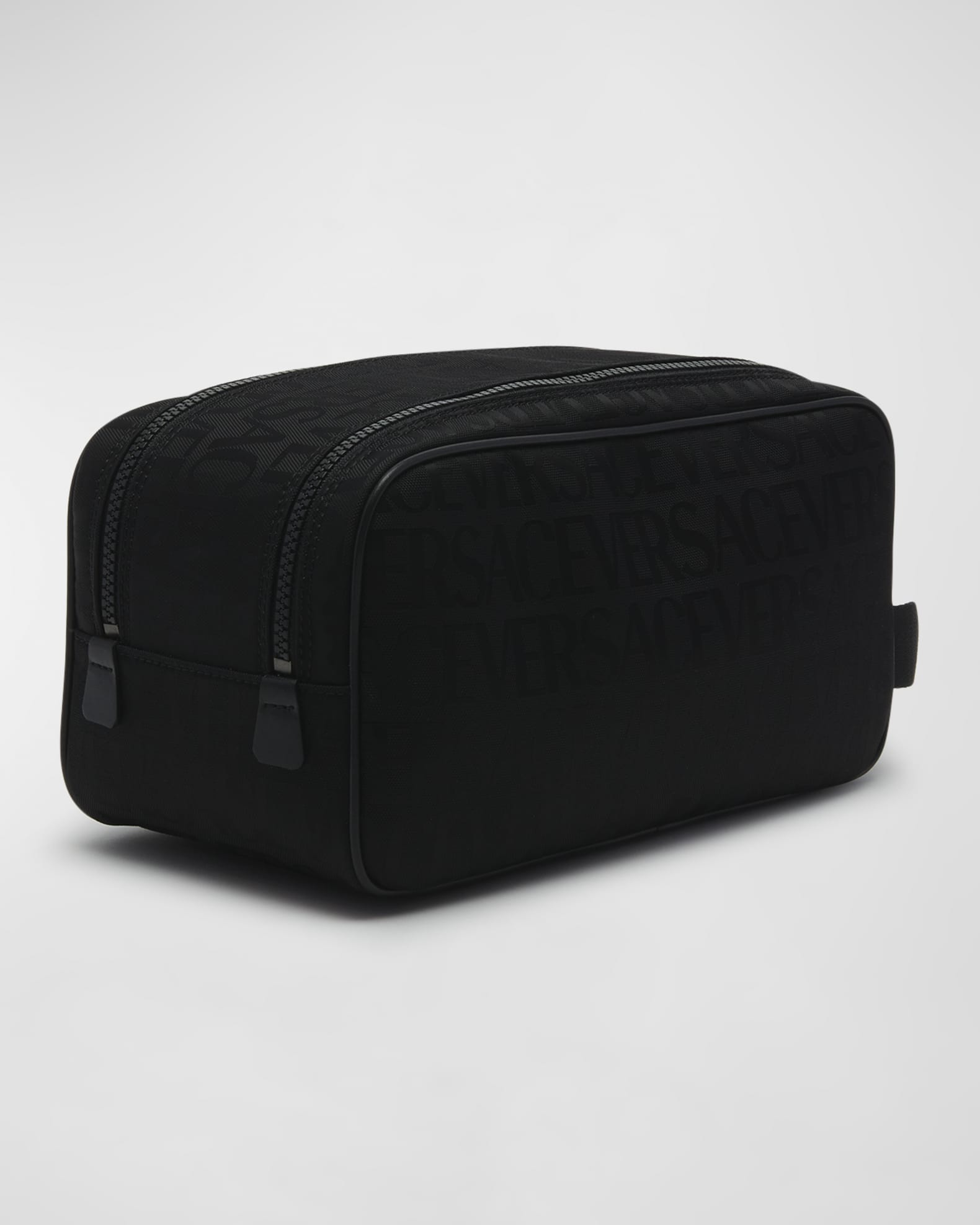 Versace Men's Fabric Logo Toiletry Bag | Neiman Marcus