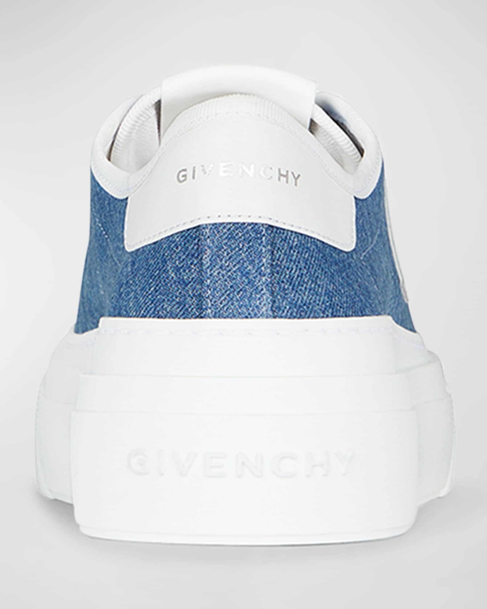 Givenchy City Denim Platform Sneakers | Neiman Marcus