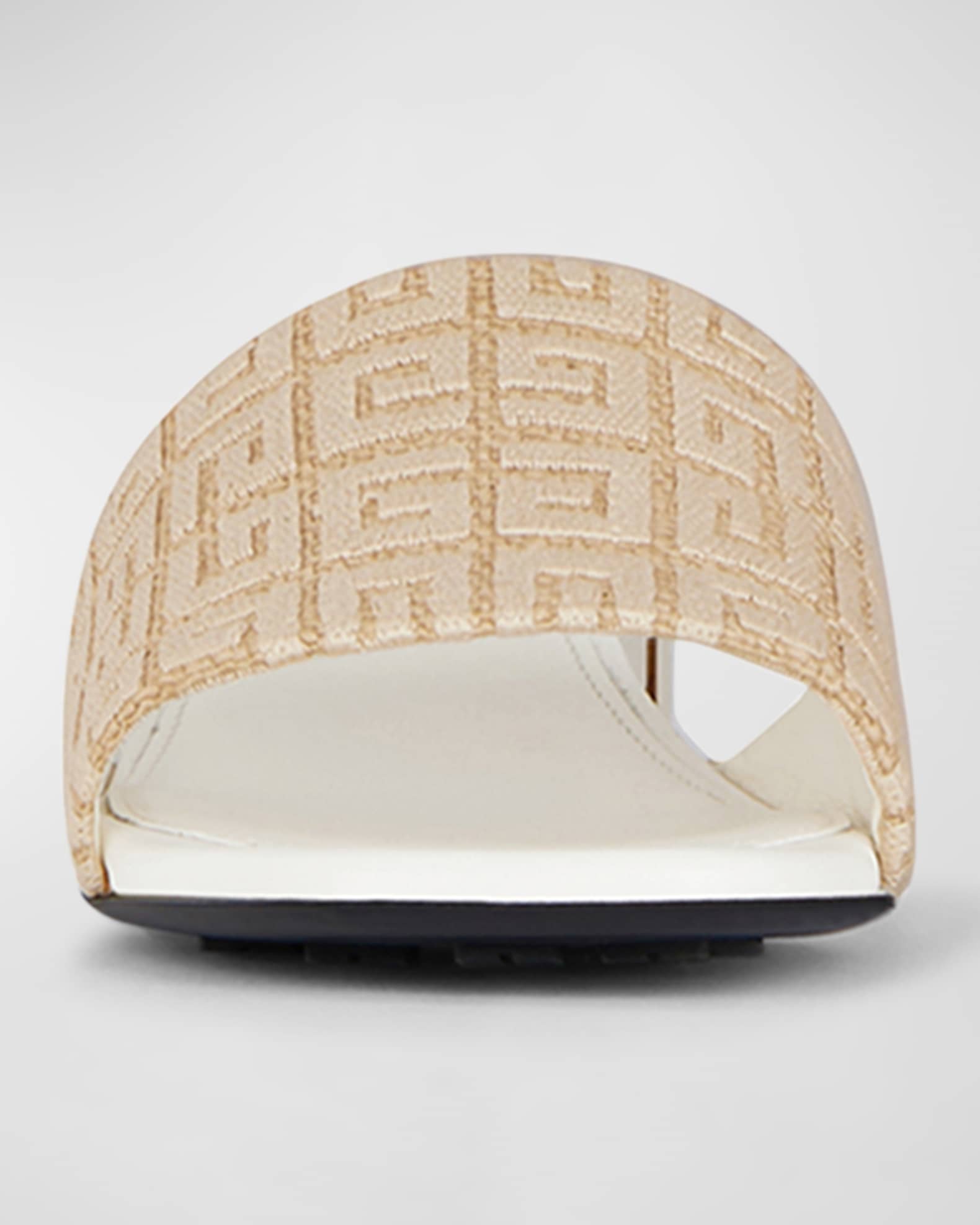 Givenchy Monogram 4G Cube-Heel Mule Sandals | Neiman Marcus