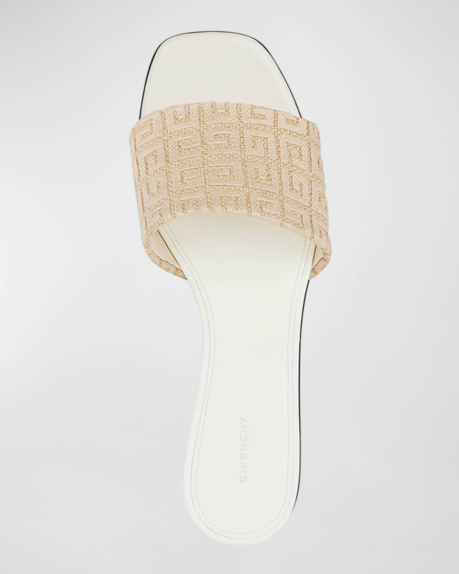 Givenchy Monogram 4G Cube-Heel Mule Sandals | Neiman Marcus