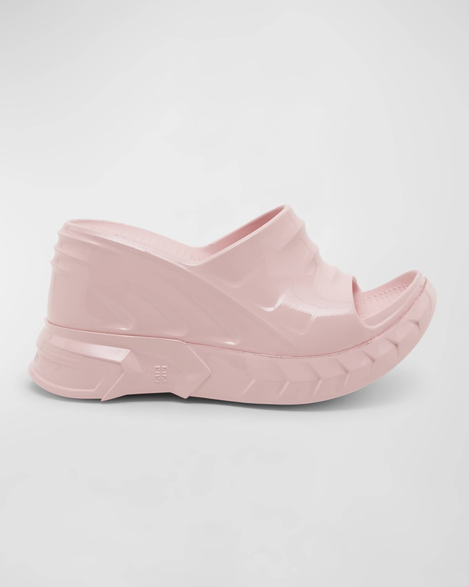 Givenchy Marshmallow Rubber Wedge Slide Sandals | Neiman Marcus